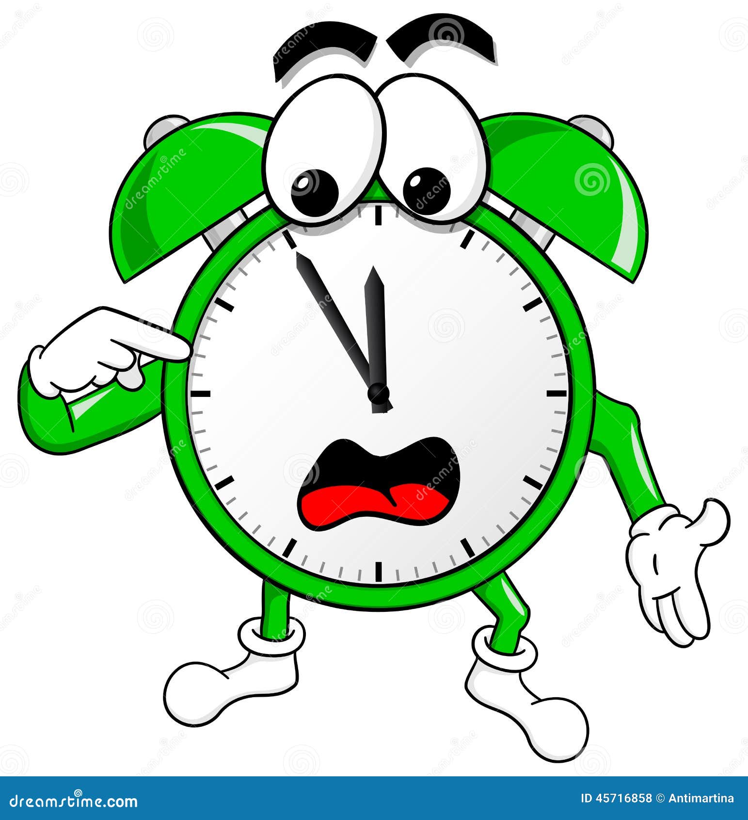 Clock in the eleventh hour stock vector. Illustration of black - 45716858