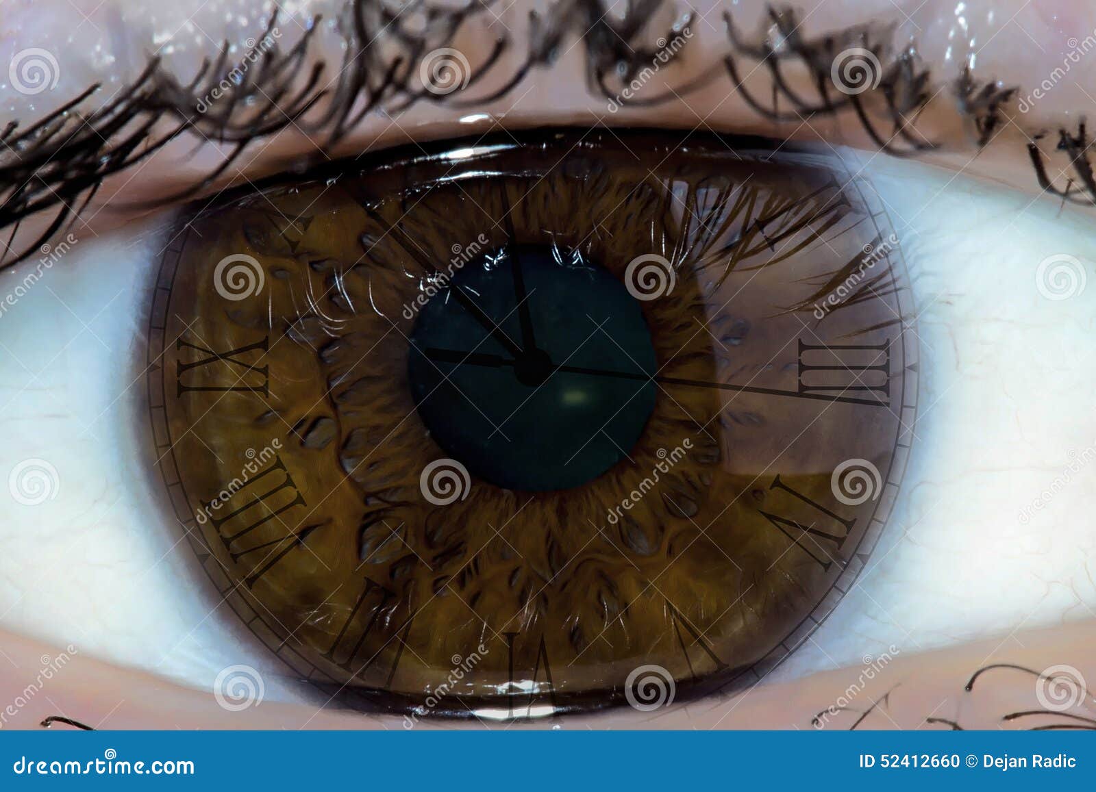 Clock eye stock photo. Image of sclera, lense, older - 52412660