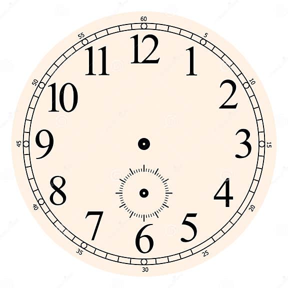 Clock face stock vector. Illustration of face, indicate - 3245748