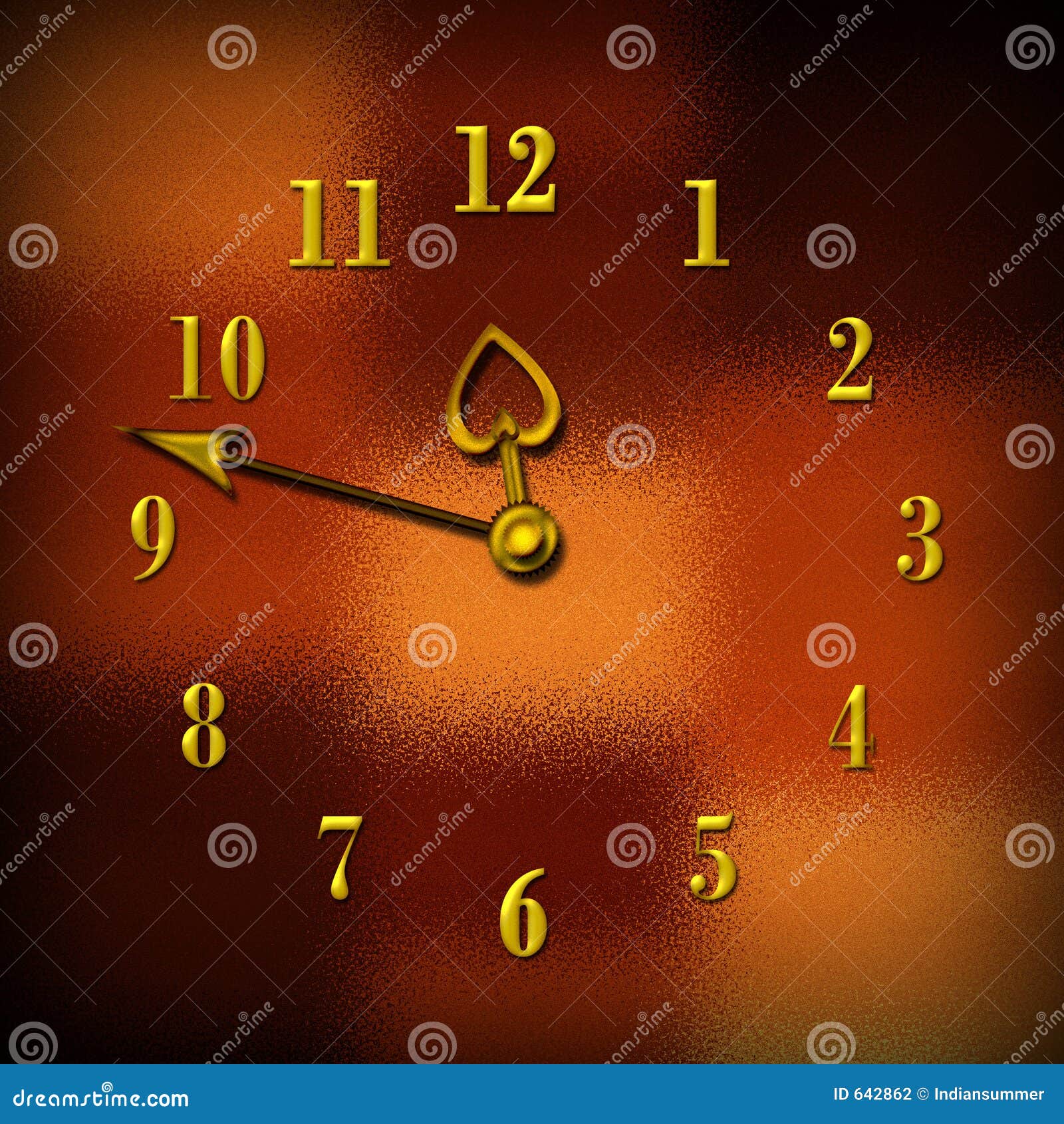 Clock- face stock illustration. Illustration of finger - 642862