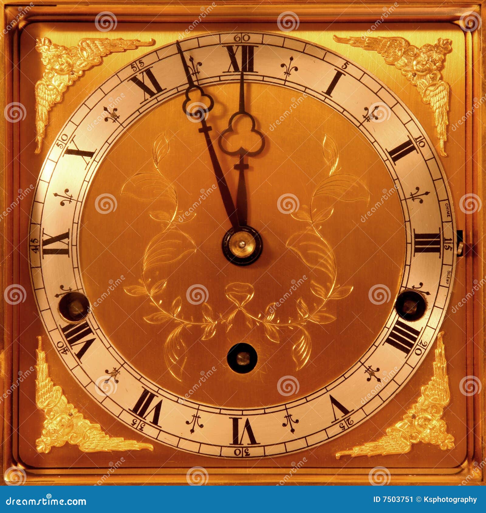 Clock Face stock image. Image of springs, clock, numerals - 7503751