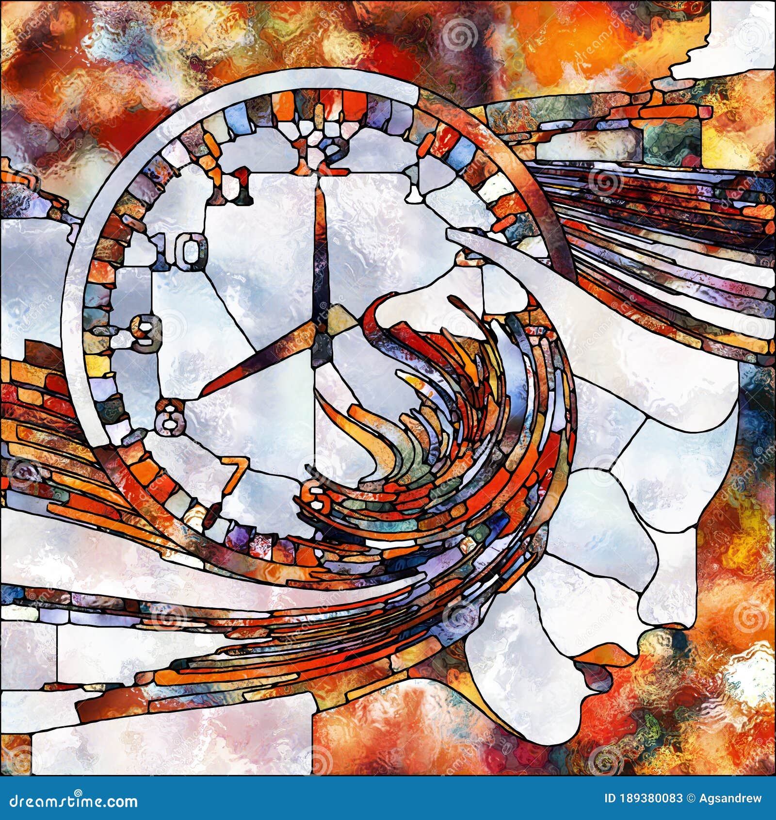 Time Abstraction stock illustration. Illustration of synchronization ...