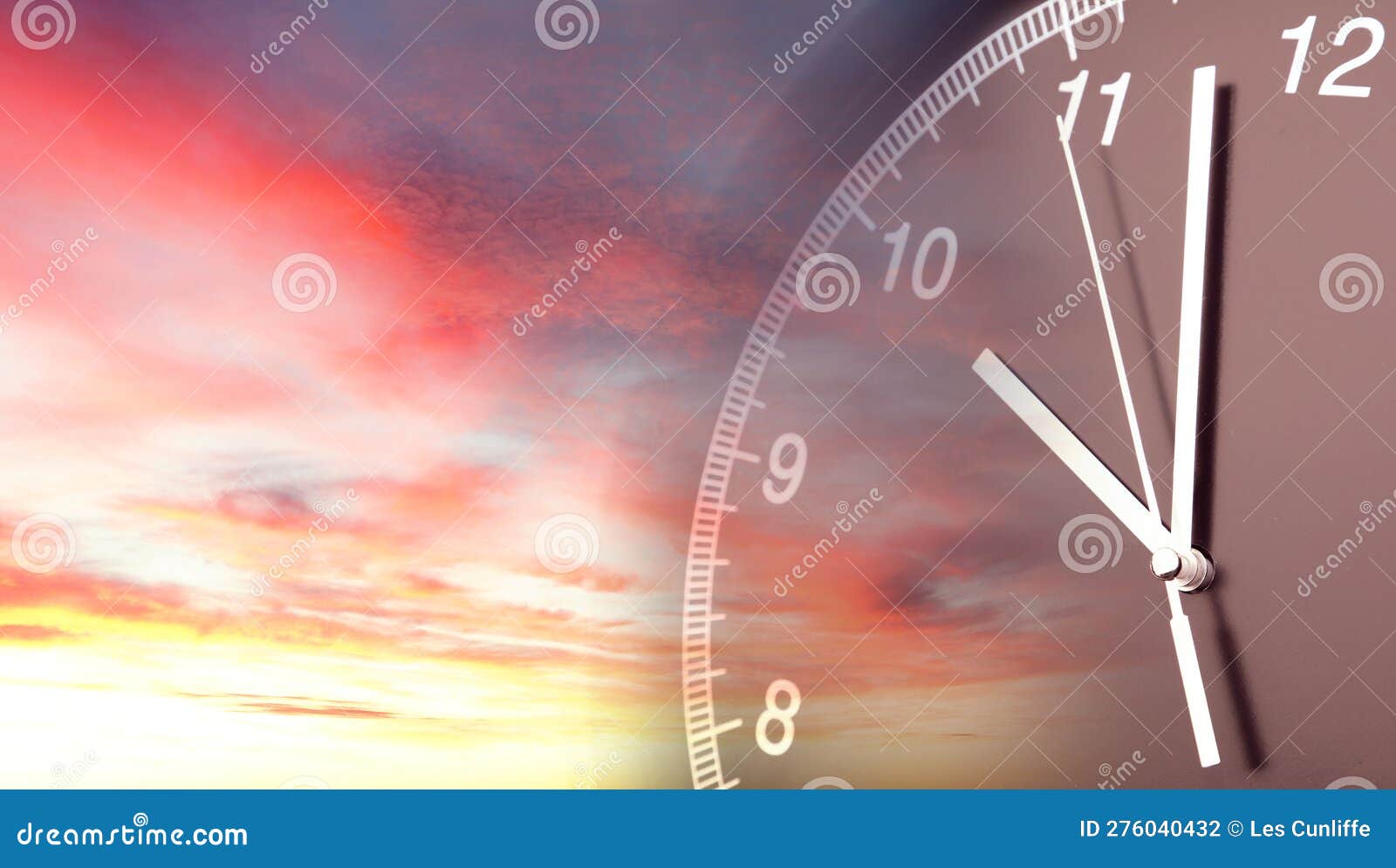 Clock in sky stock photo. Image of conceptual, watch - 276040432