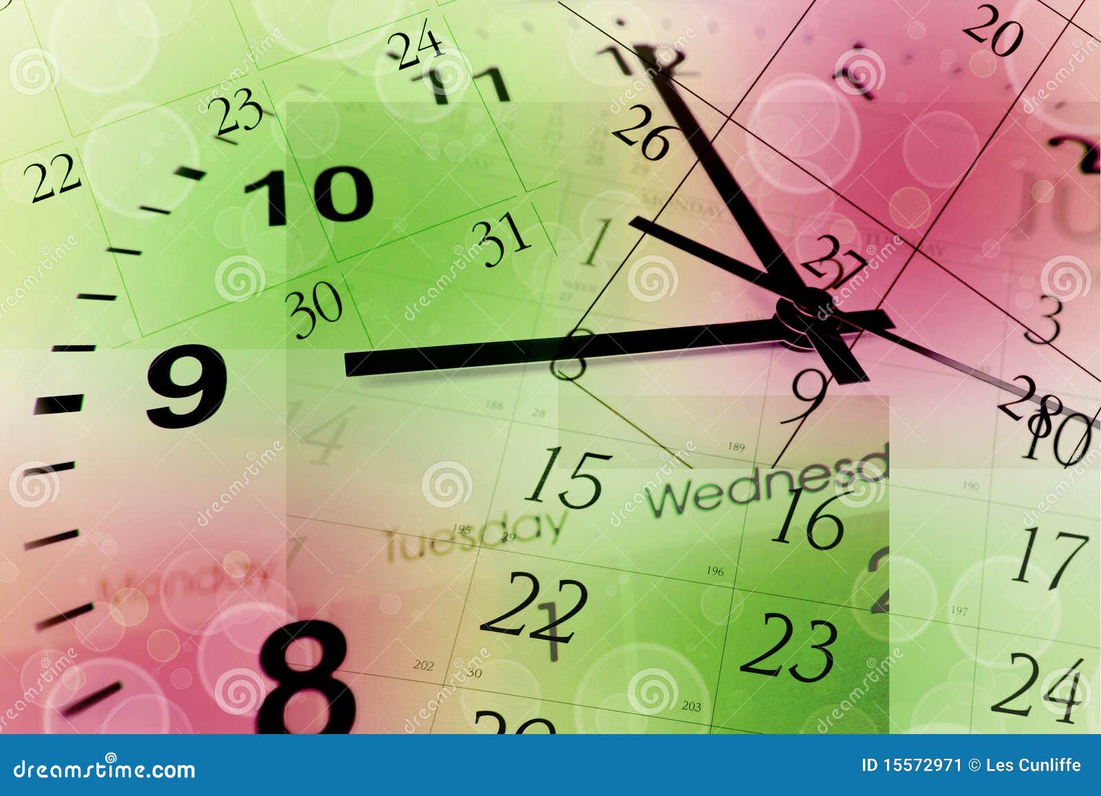 Clock And Calendar. Time Management Concept. Stock Image ...