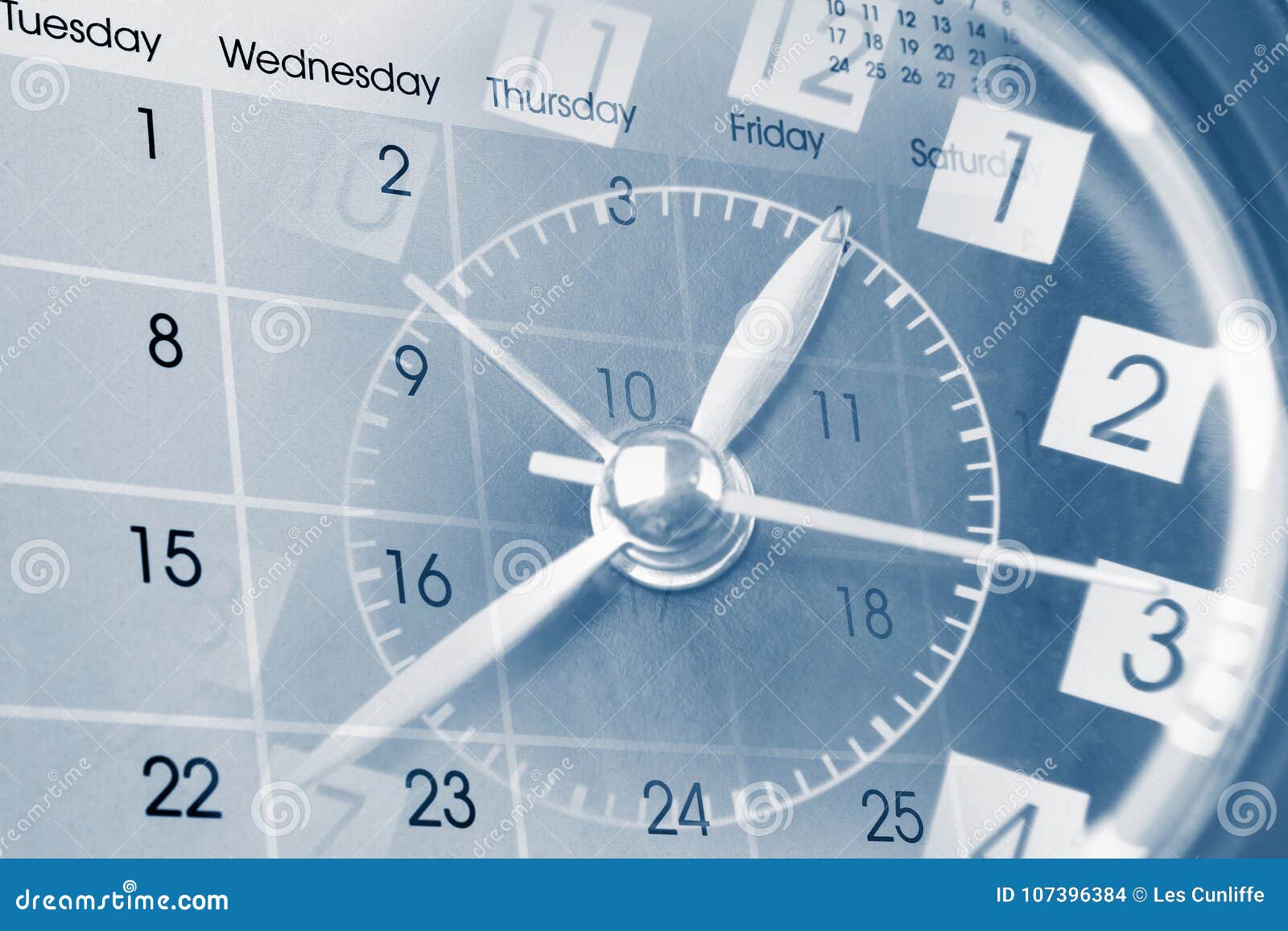 Clock and calendar stock photo. Image of business, symbol - 107396384
