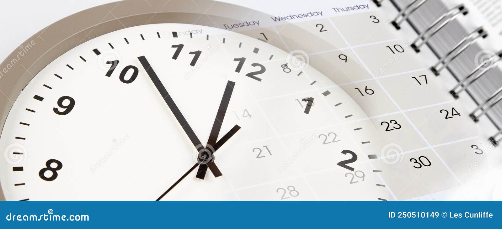 Clock and calendar stock image. Image of accurate, accuracy - 250510149