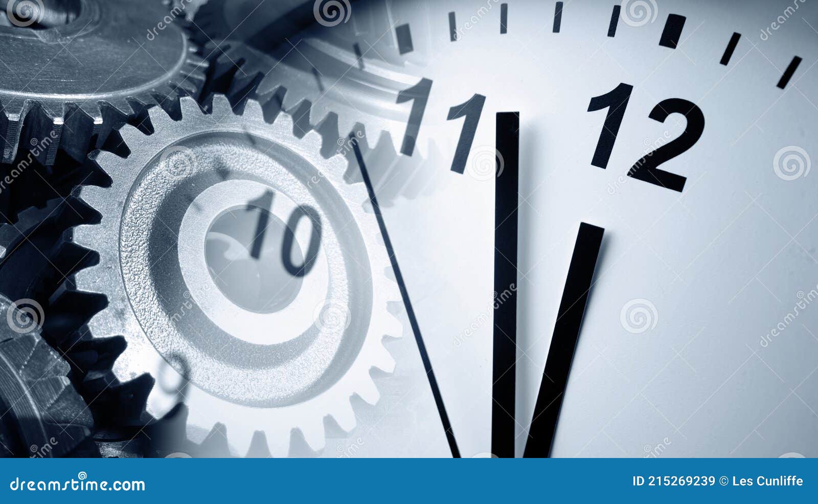 Clock and cogs stock image. Image of mechanism, bonding - 215269239