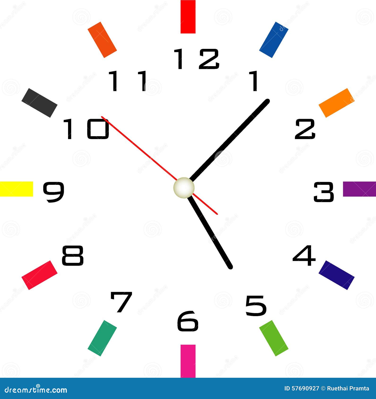 Clock face stock vector. Illustration of retro, circle - 57690927