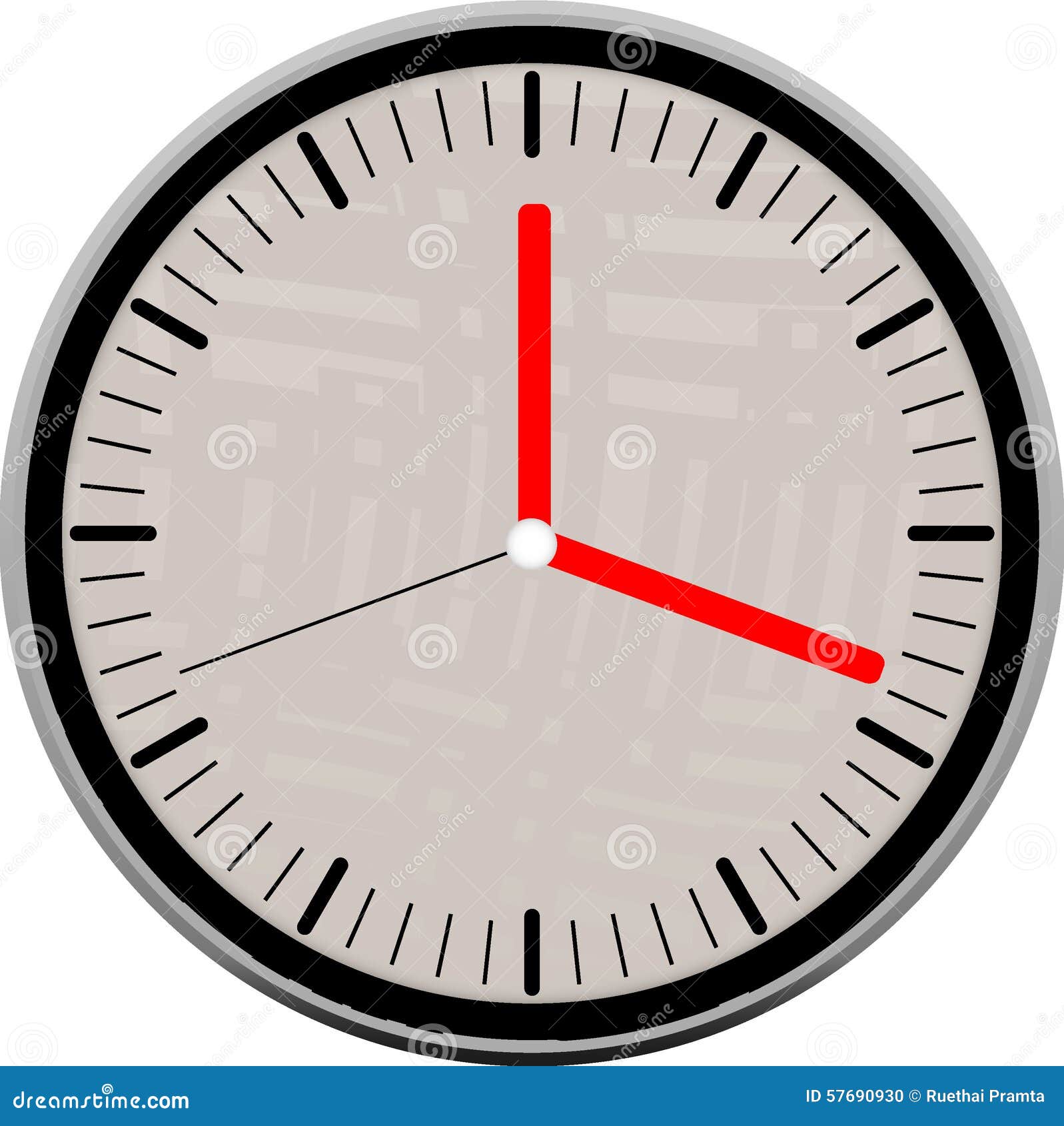 Clock face stock vector. Illustration of deadline, number - 57690930