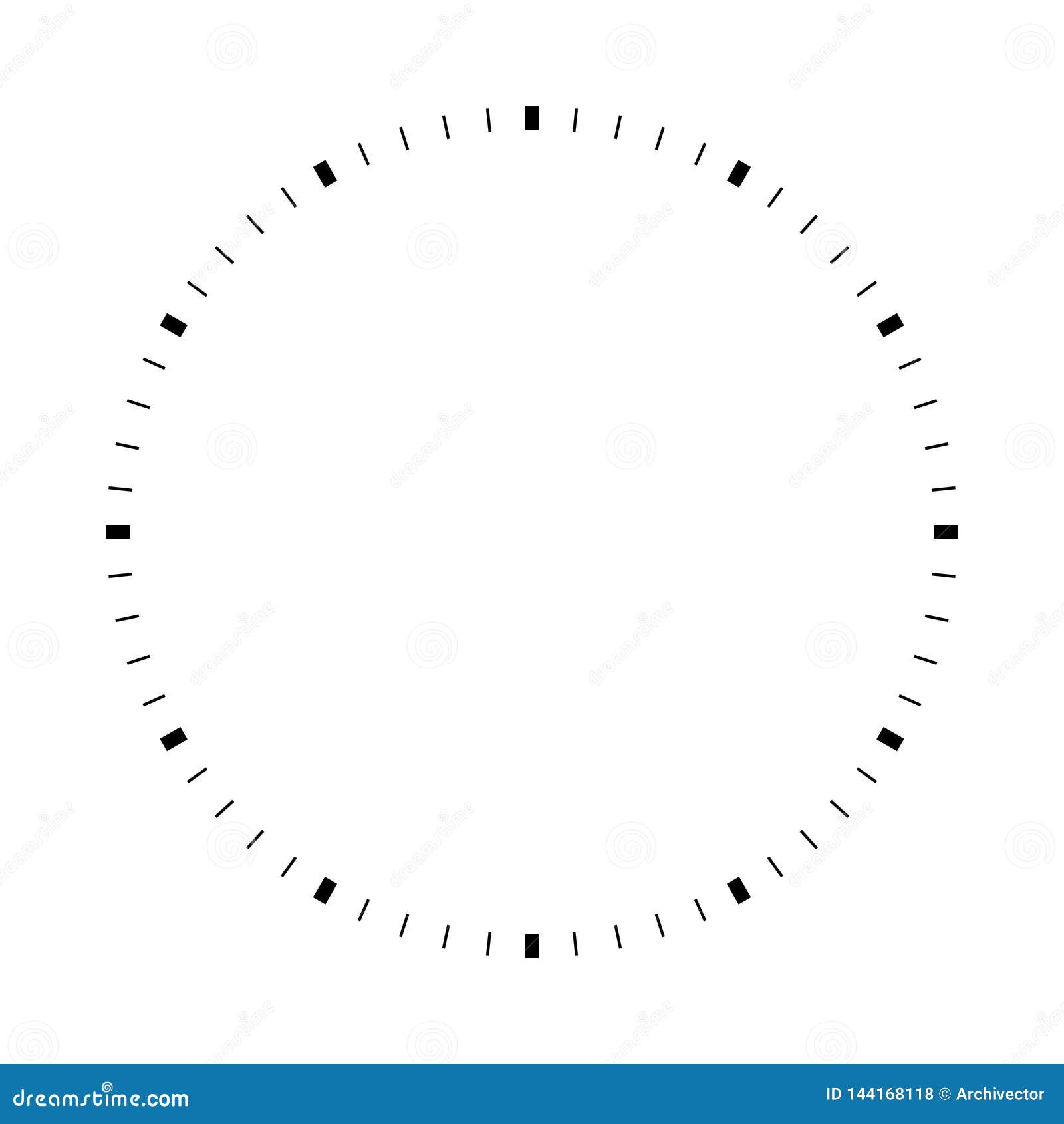 Blank white round dial stock vector. Illustration of design - 144168118