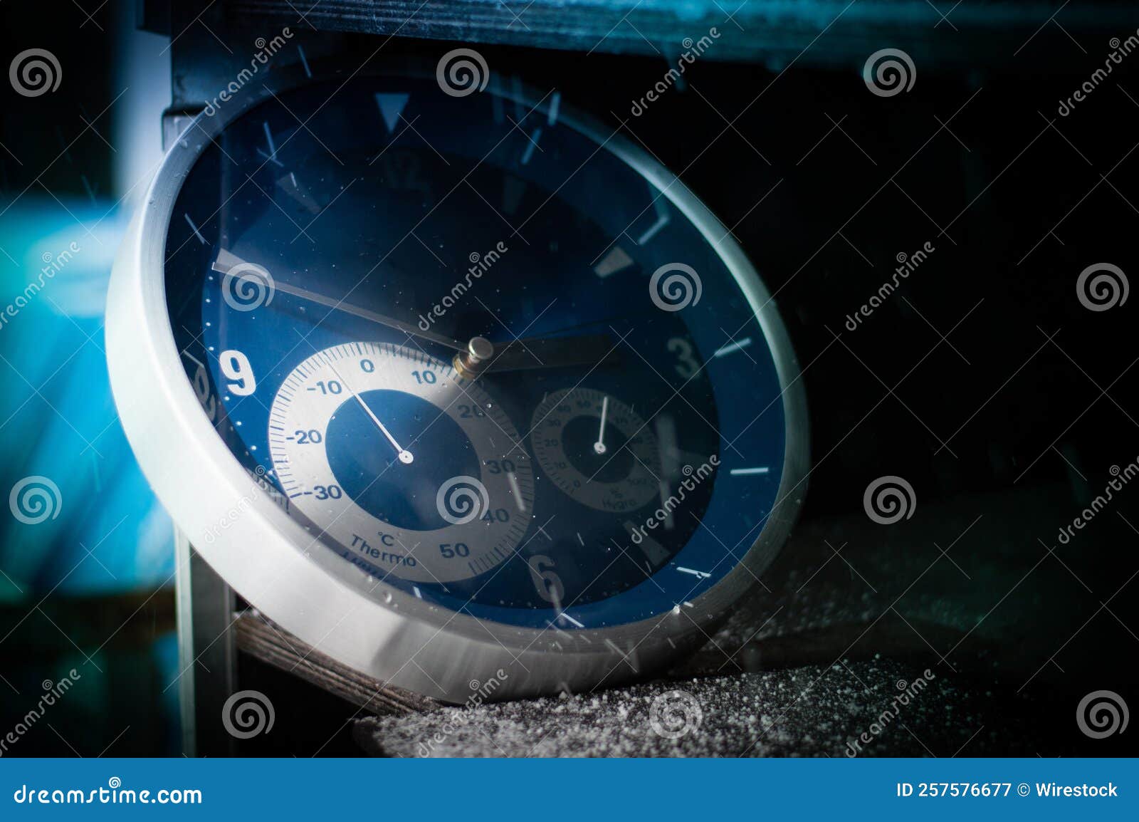 Clock Face with Digits Nine, Six and Three. Time Concept in Universe ...