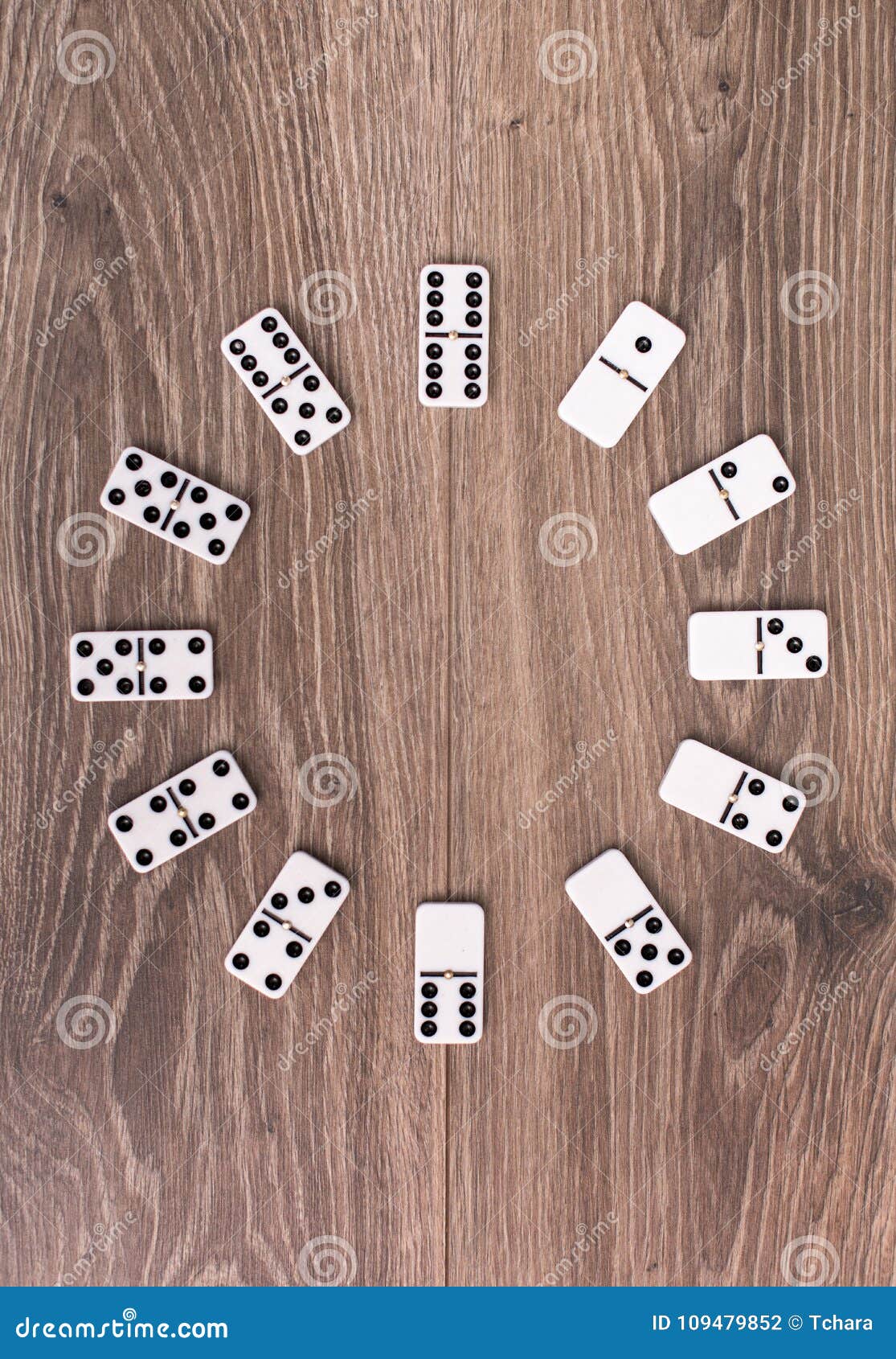 Clock face from domino stock photo. Image of retro, clock - 109479852