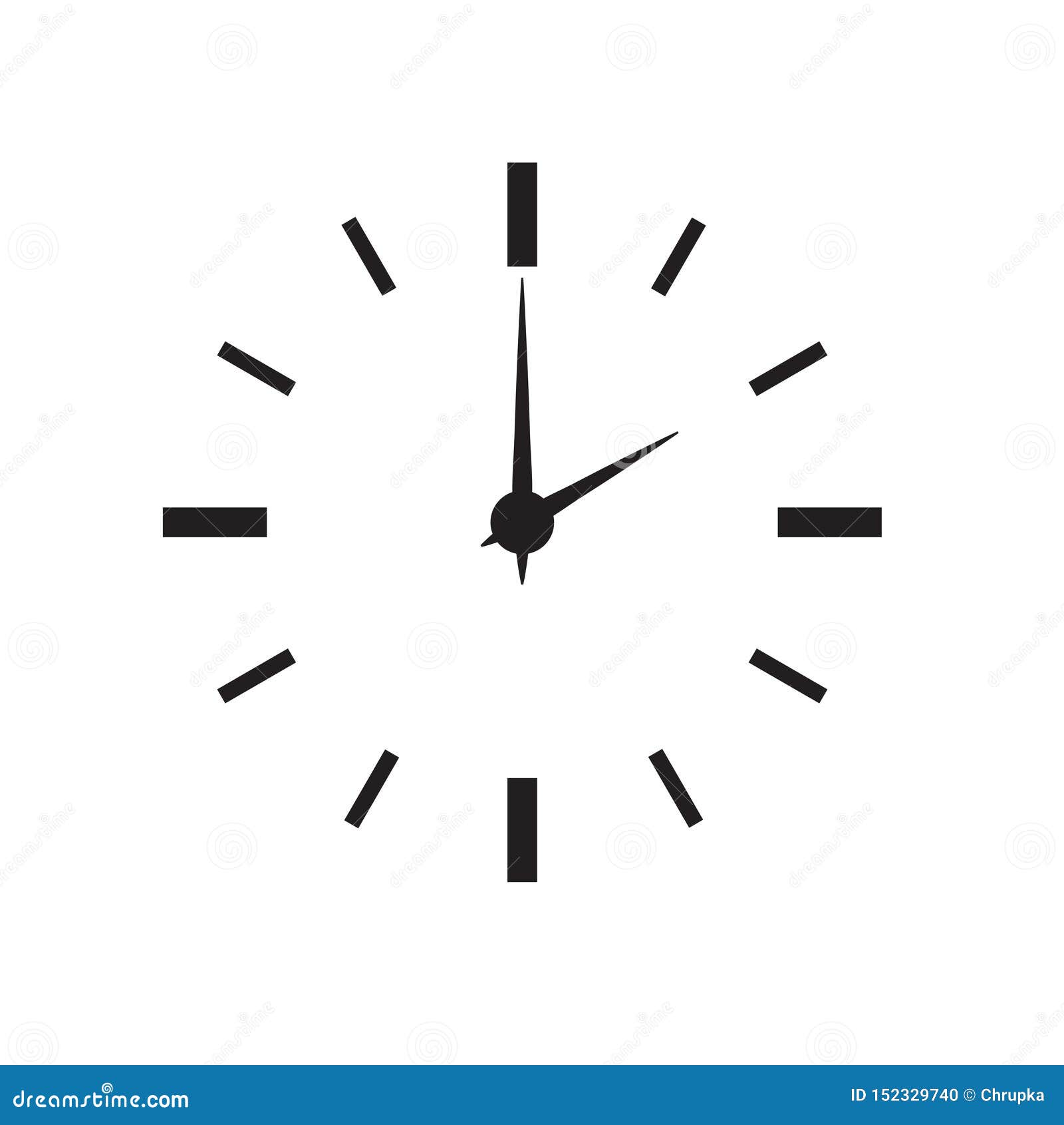 Clock face icon stock vector. Illustration of period - 152329740