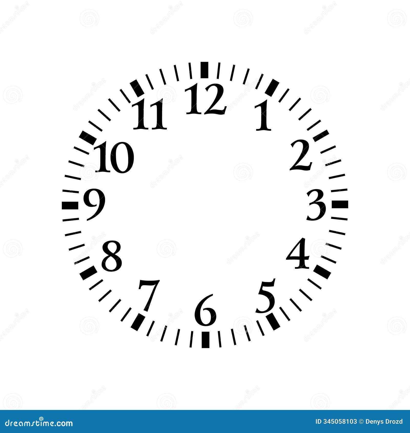 Clock Face Icon Vector. Time Illustration Sign. Clock Symbol. Wall ...