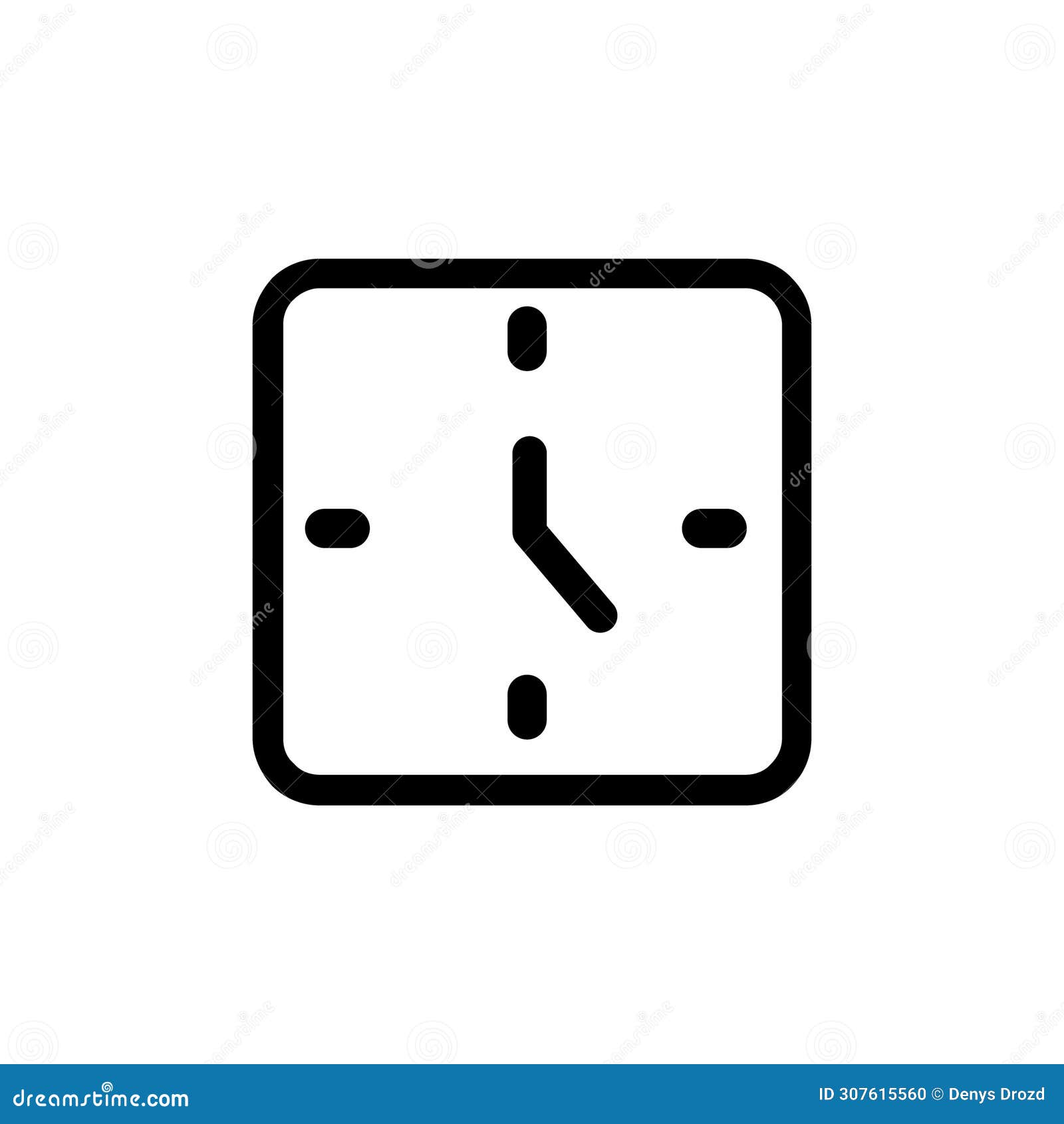 Clock Face Icon Vector. Wall Clock Illustration Sign. Time Symbol ...