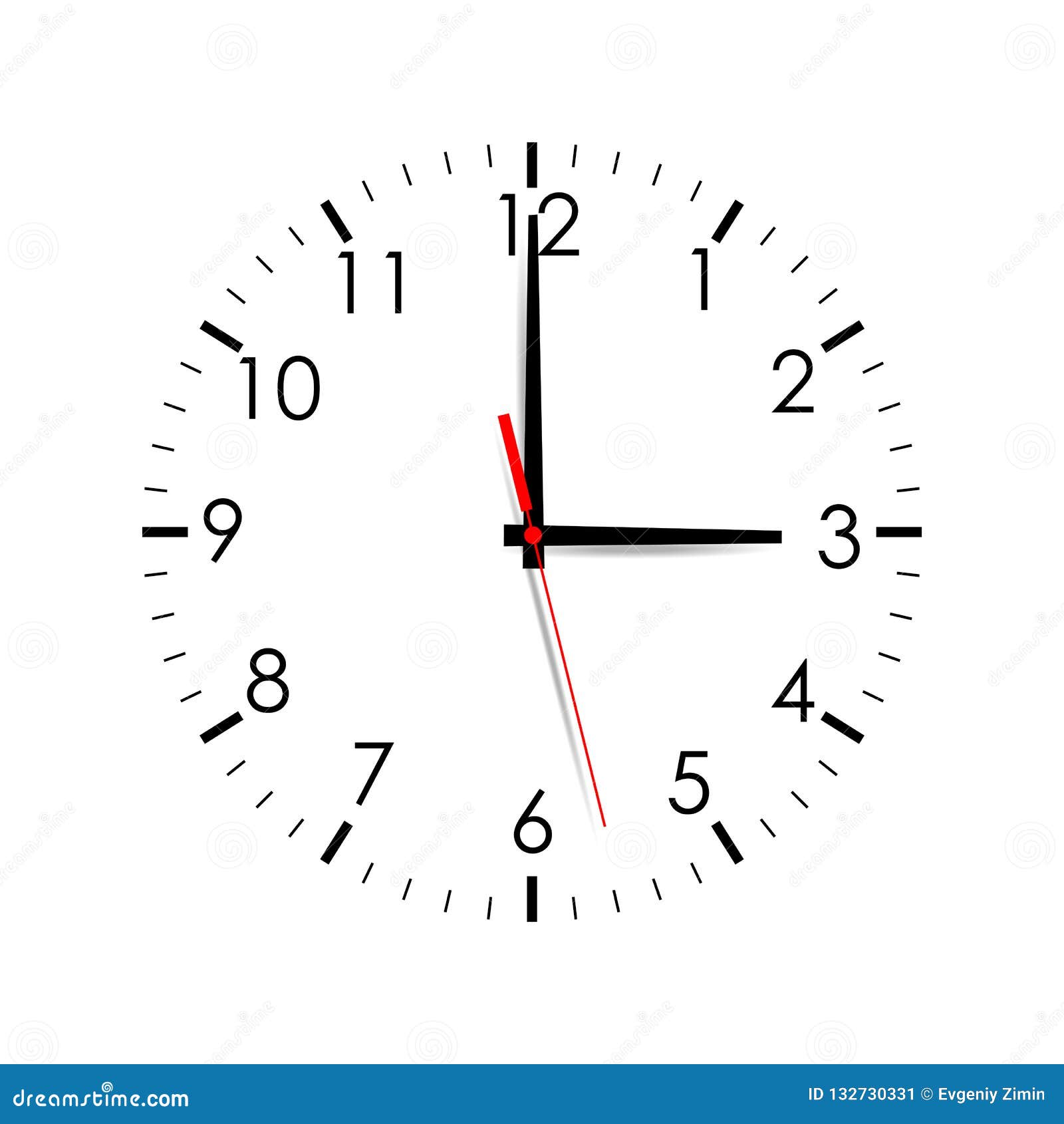Clock face isolated stock vector. Illustration of clock - 132730331