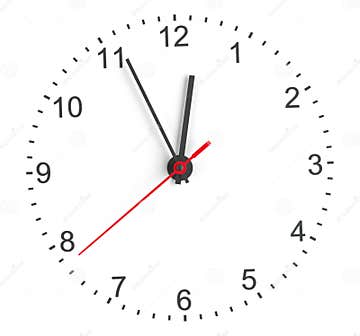 Clock Face. Perspective View Stock Illustration - Illustration of black ...