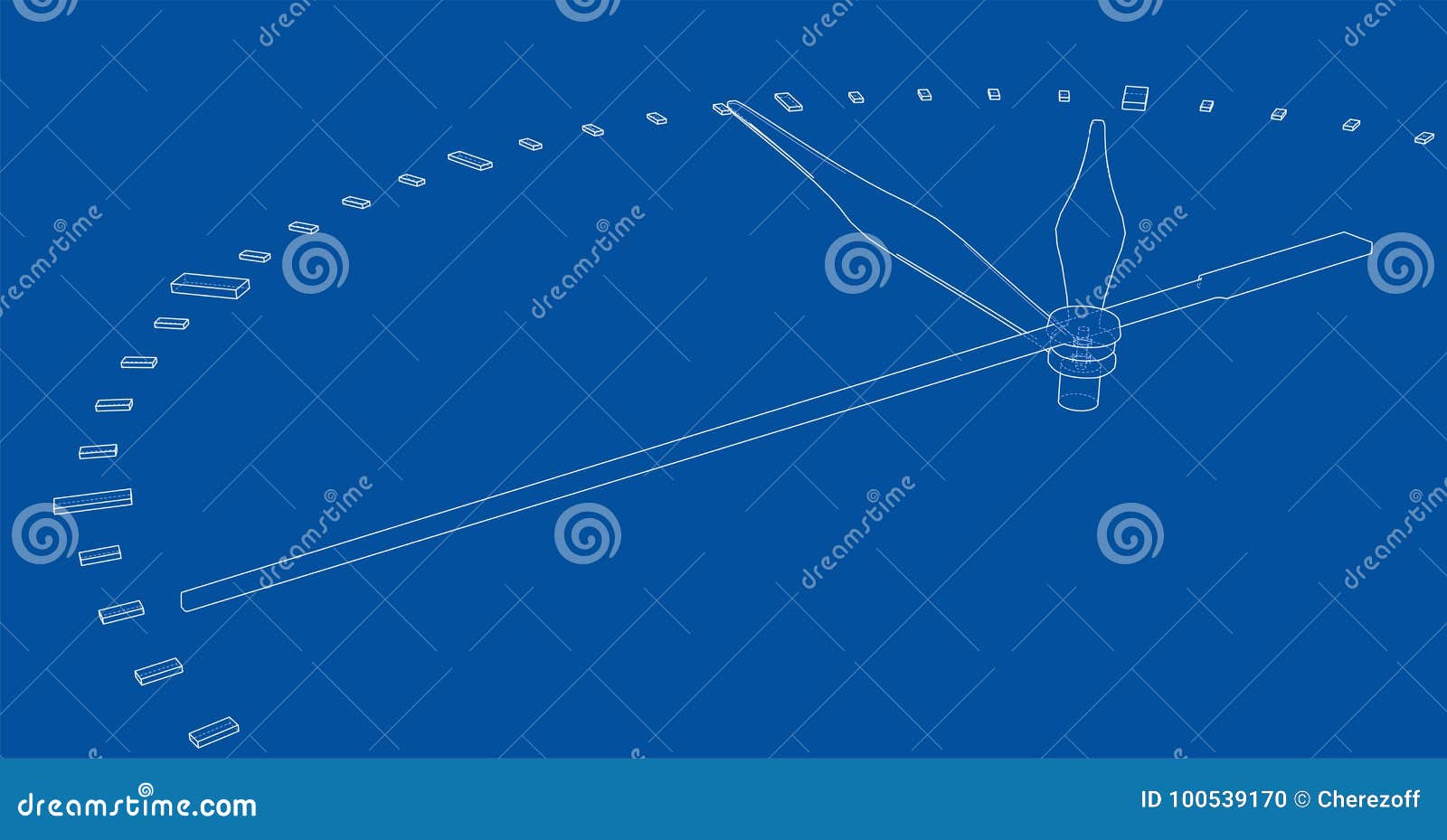 Clock Face. Perspective View Stock Vector - Illustration of concept ...