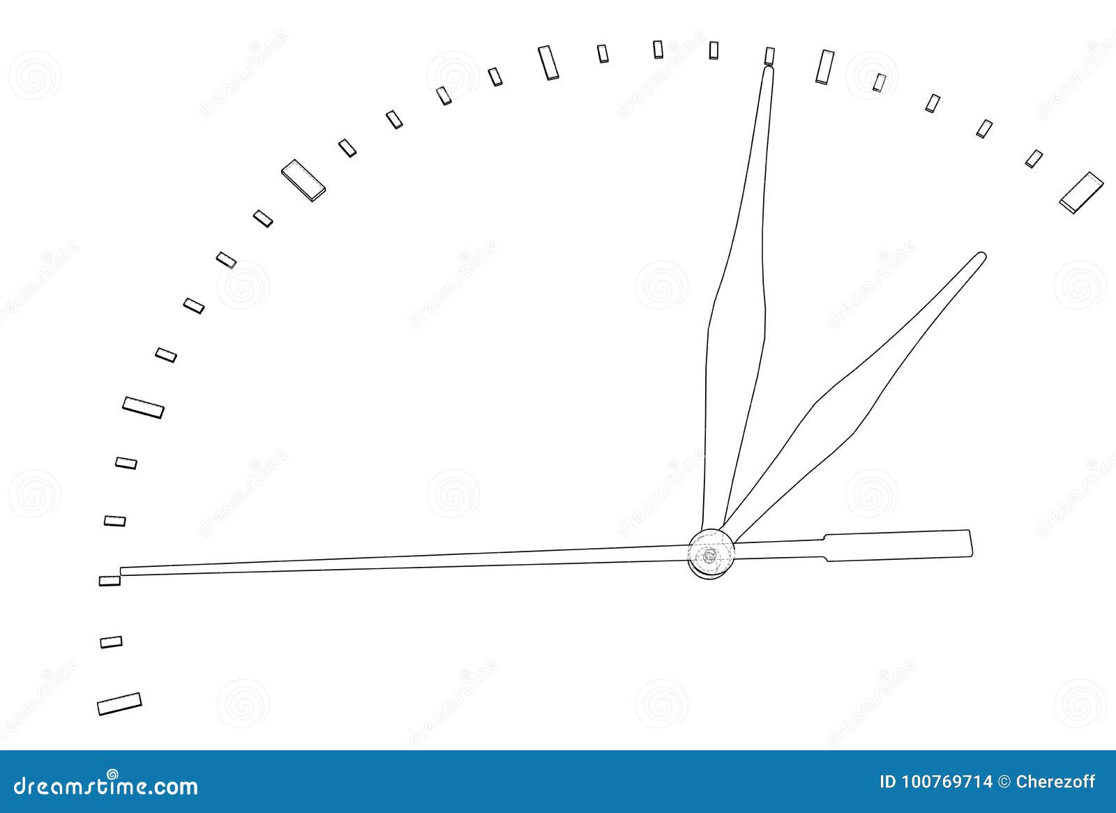 Clock Face. Perspective View Stock Vector - Illustration of clockwork ...