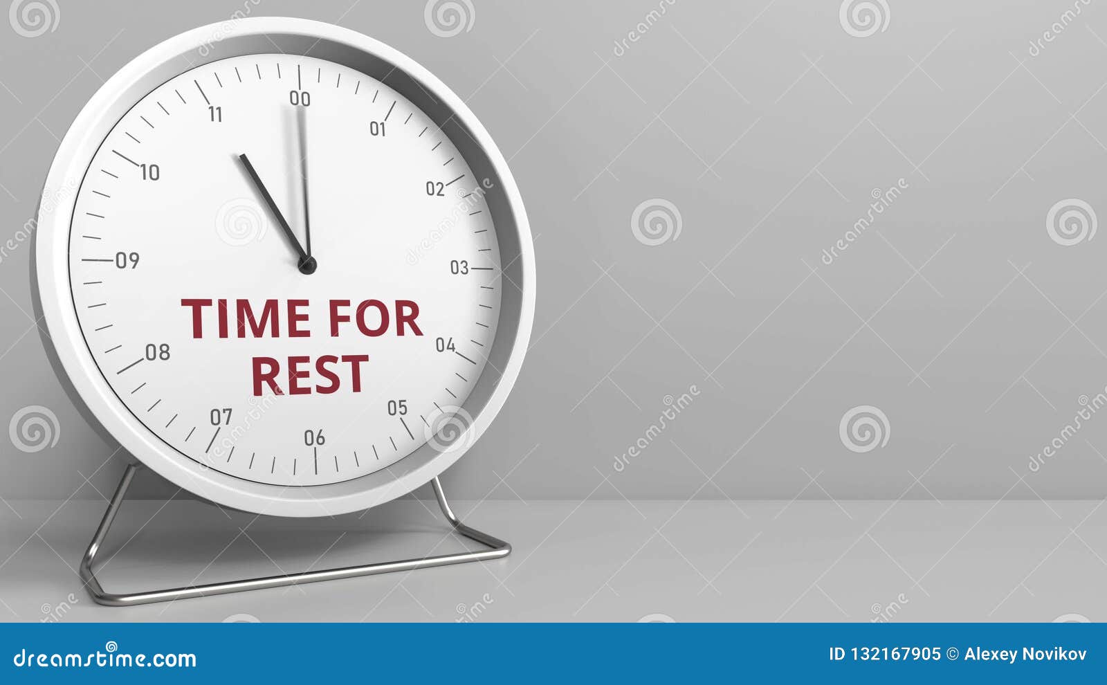 TIME for REST Caption on the Clock Face. Conceptual Animation Stock ...