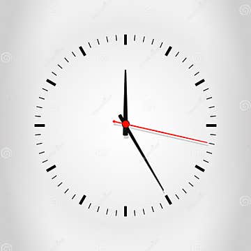 Clock face with shadow stock vector. Illustration of needle - 48211998