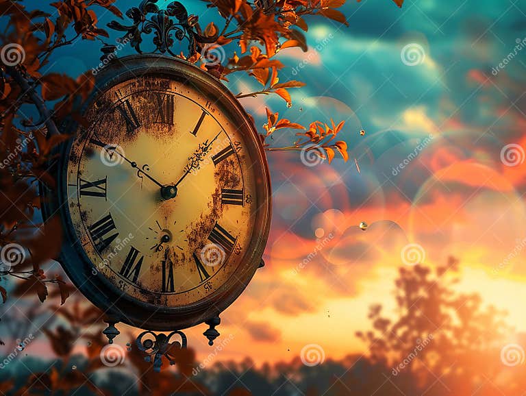 Spring Forward for Daylight Savings Time Stock Illustration ...