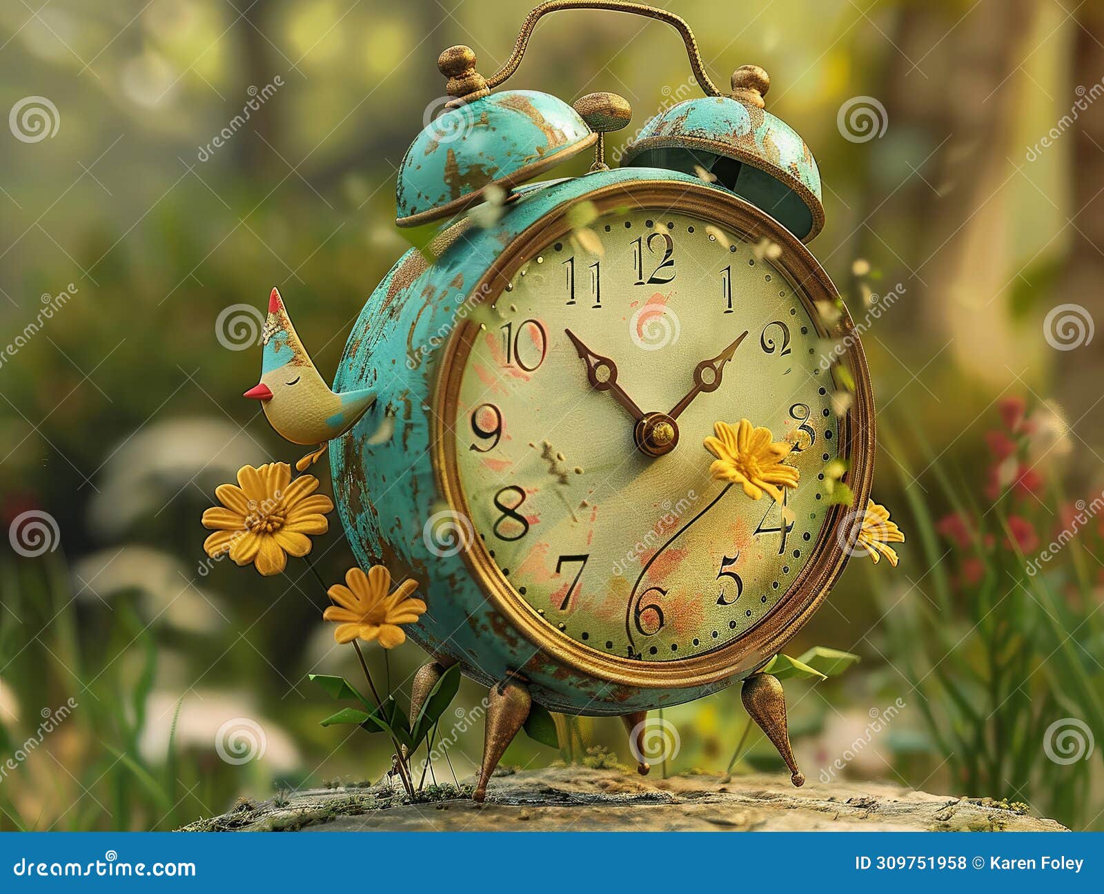 Spring Forward for Daylight Savings Time Stock Illustration ...