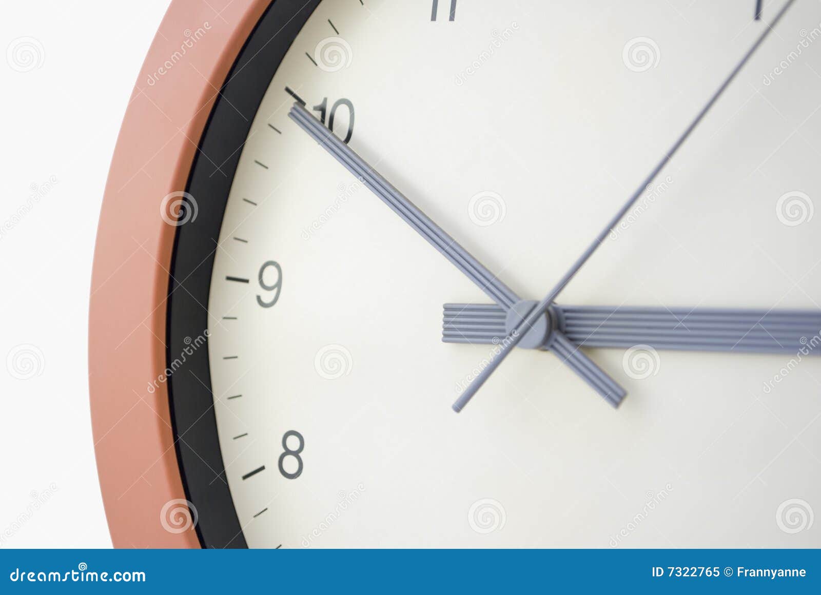 Clock face - Ten to Three stock image. Image of three - 7322765