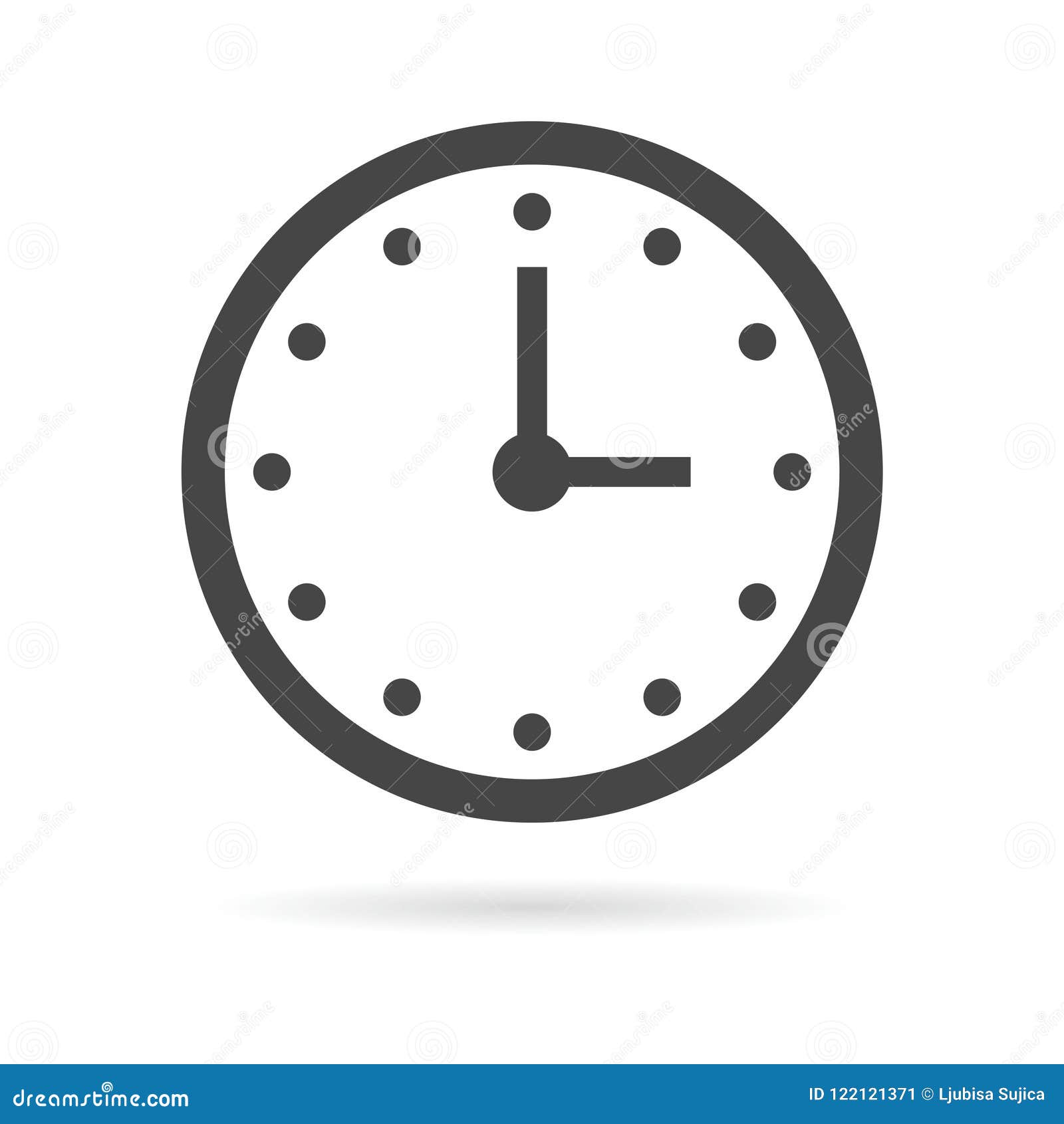 Clock face vector stock vector. Illustration of design - 122121371
