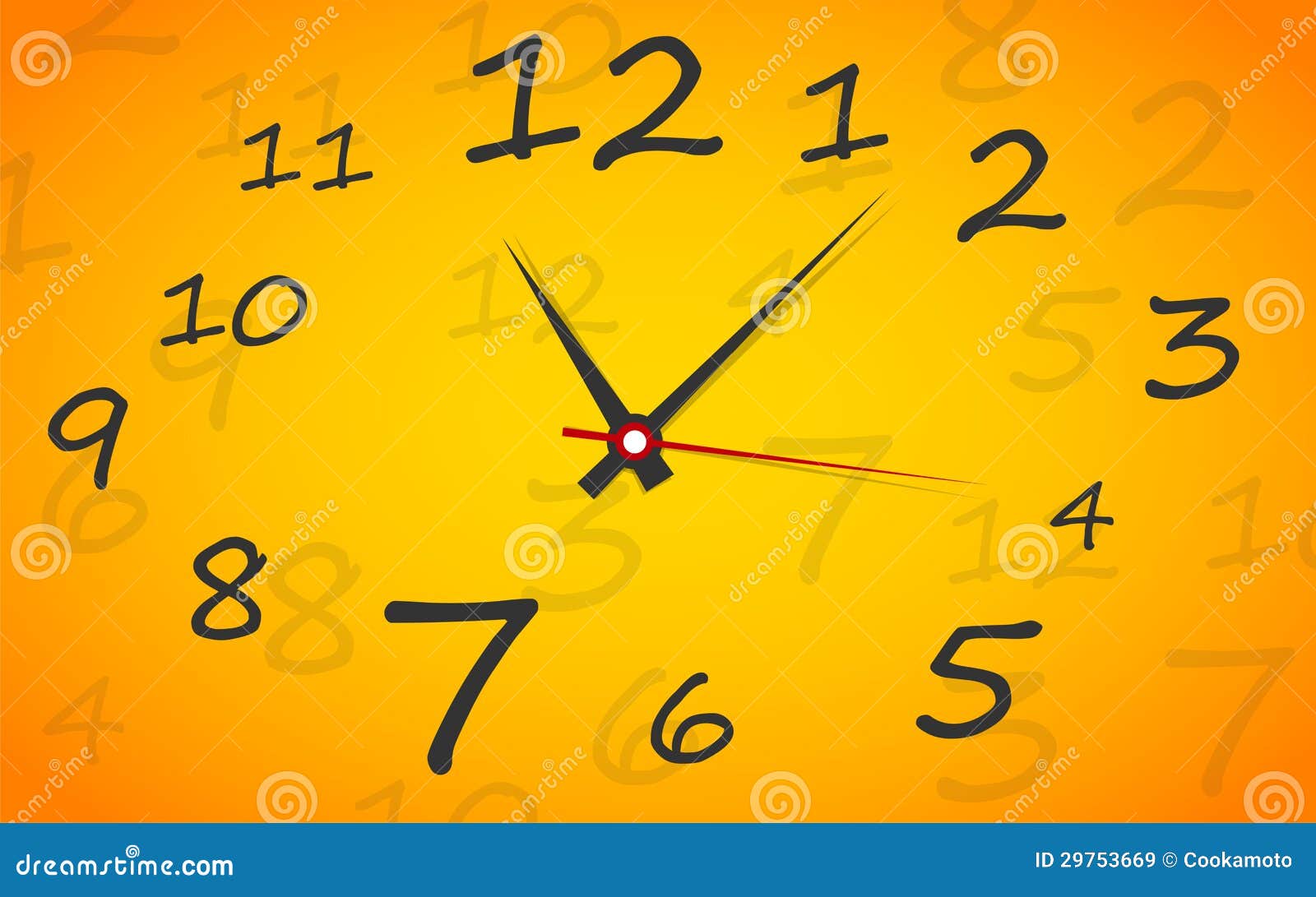 Clock Face. Vector. Set Up Your Time Stock Vector - Illustration of ...