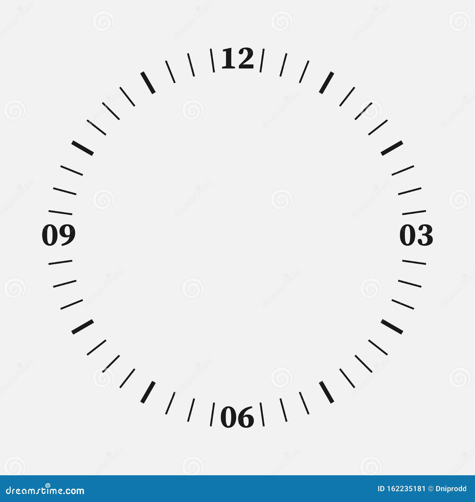 Clock Face on a White Background Stock Vector - Illustration of graphic ...