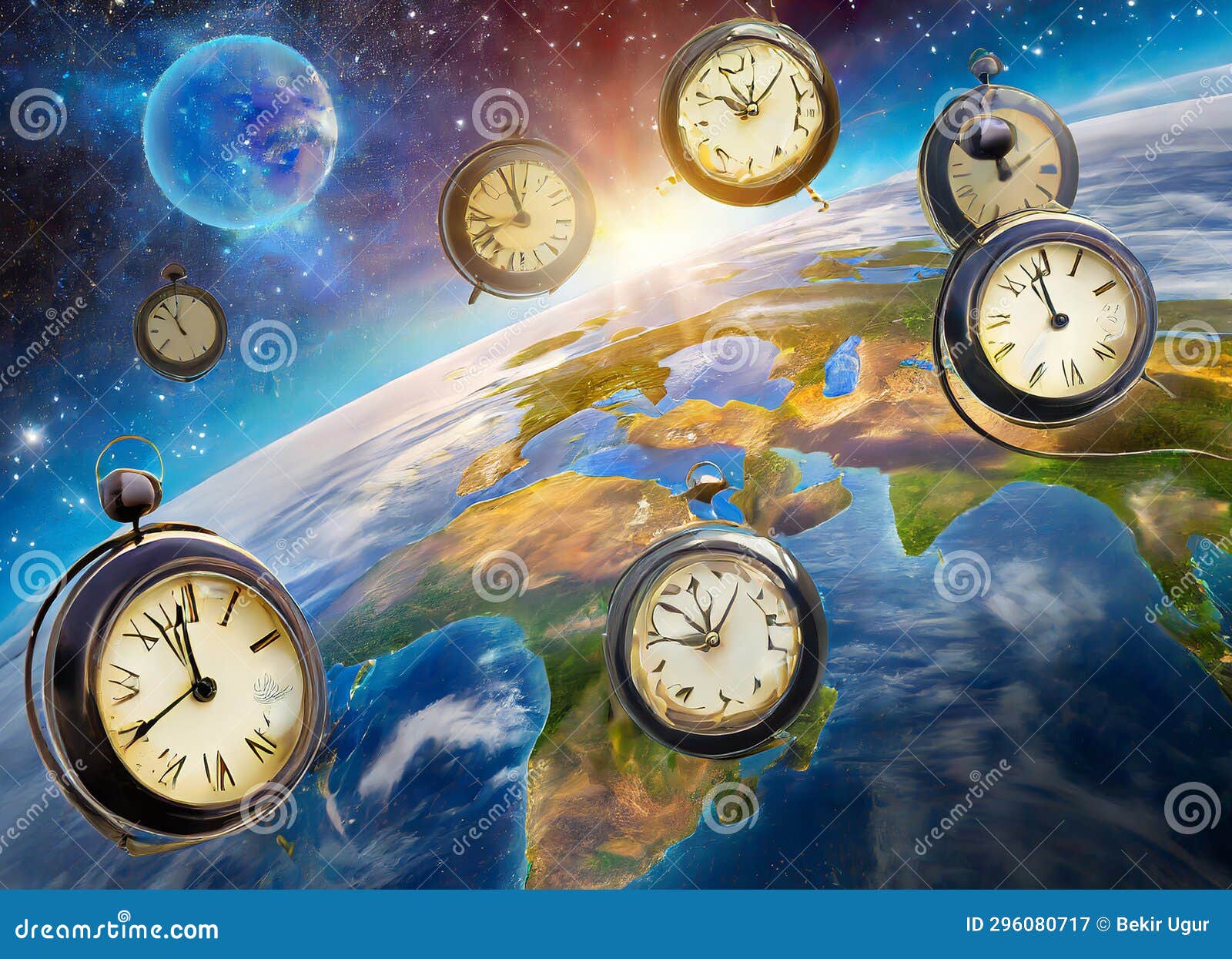 Time and space stock illustration. Illustration of artistic - 296080717