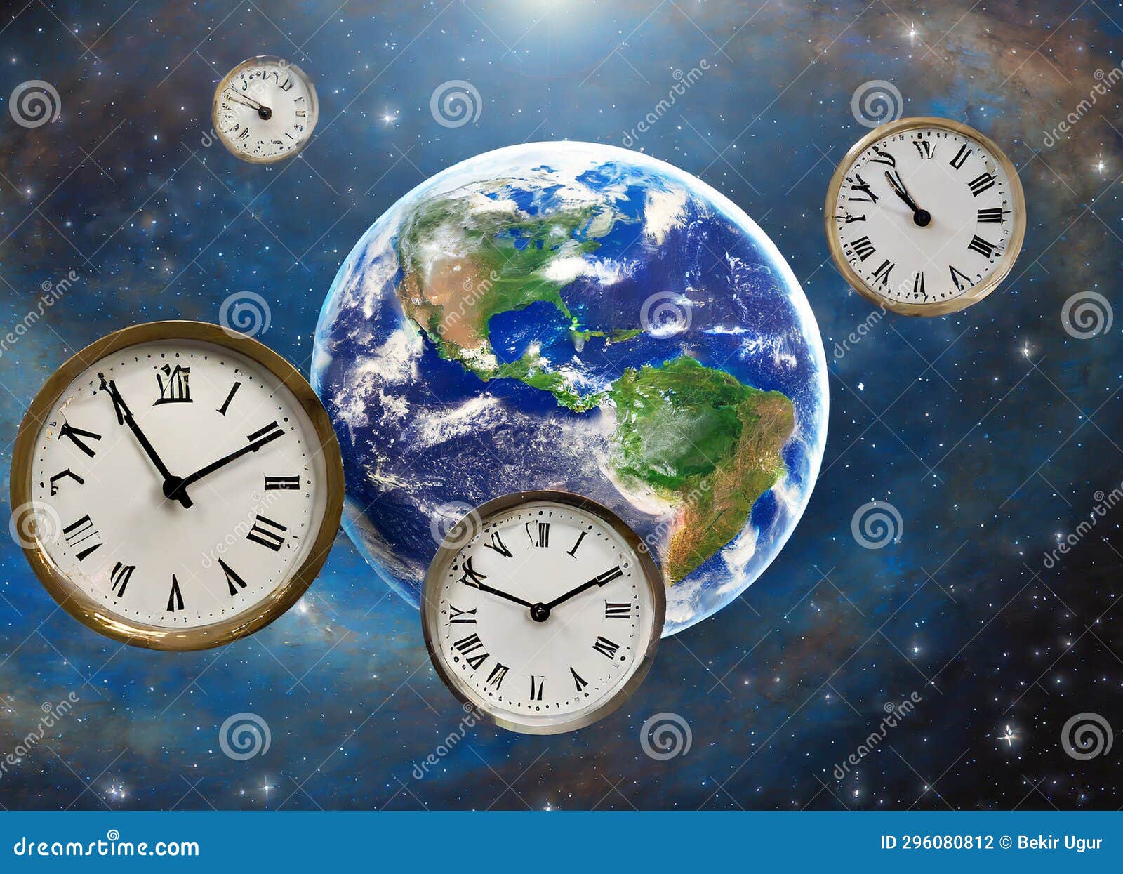 Time and space stock illustration. Illustration of planet - 296080812