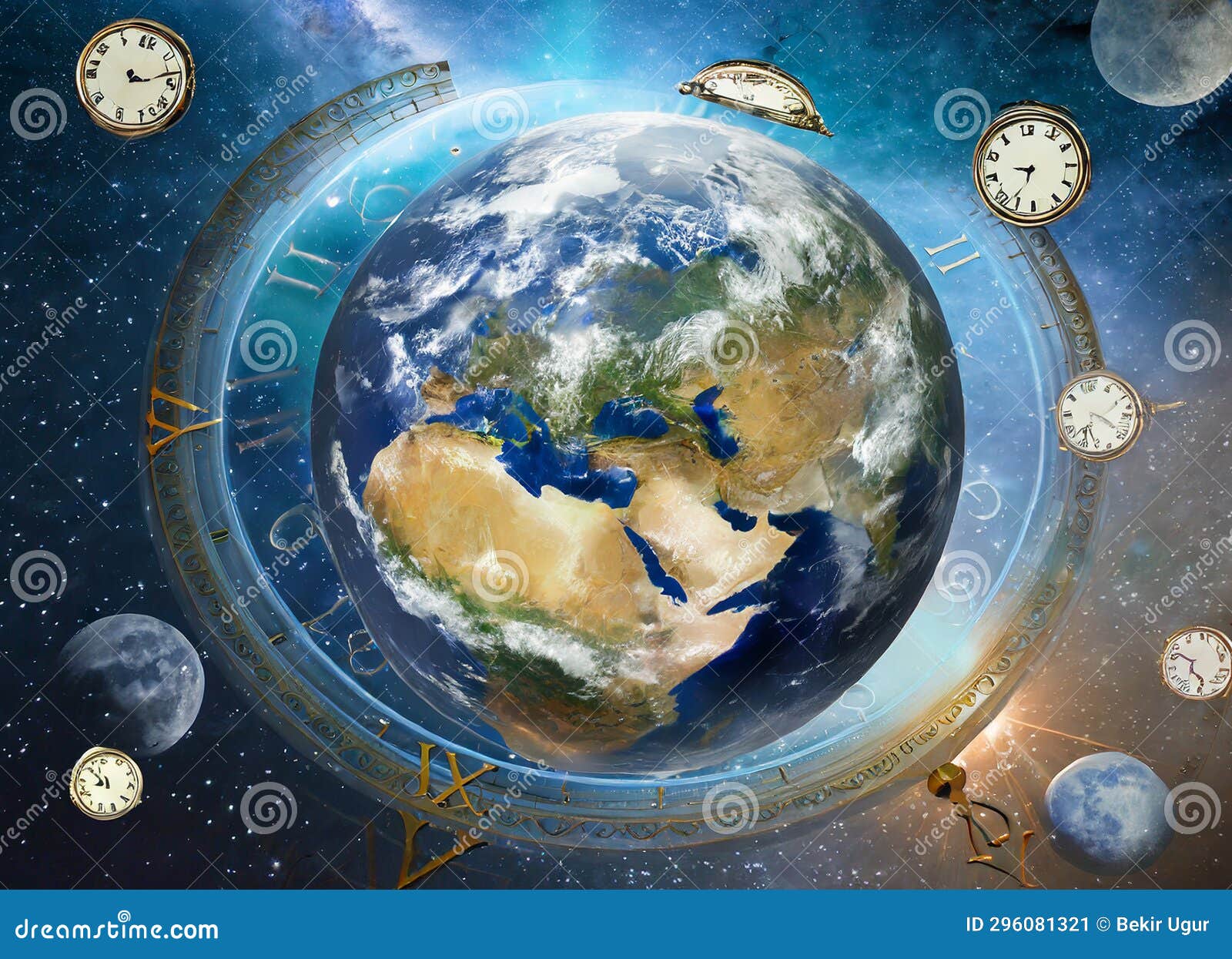Time and space stock illustration. Illustration of universe - 296081321