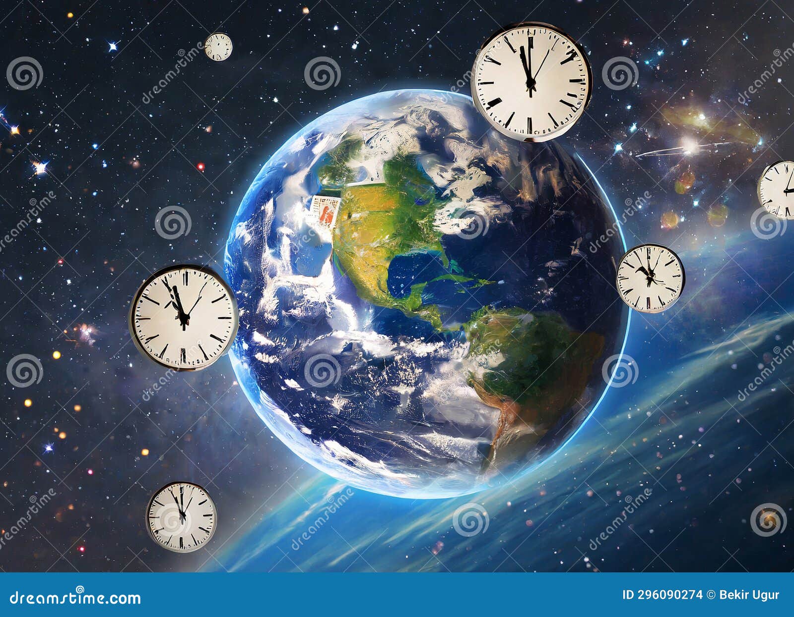 Time and space stock illustration. Illustration of nebula - 296090274