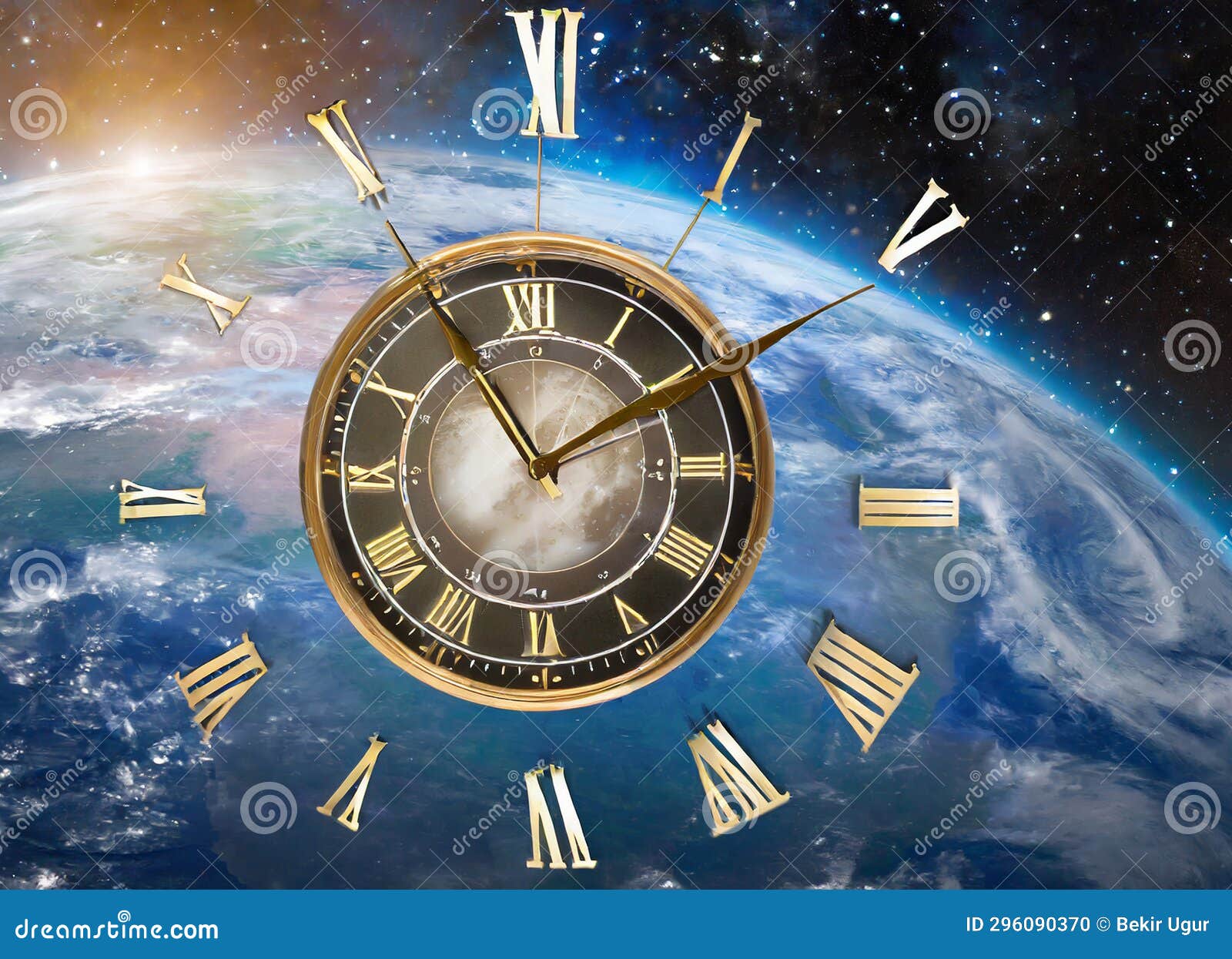 Time and space stock illustration. Illustration of cosmic - 296090370