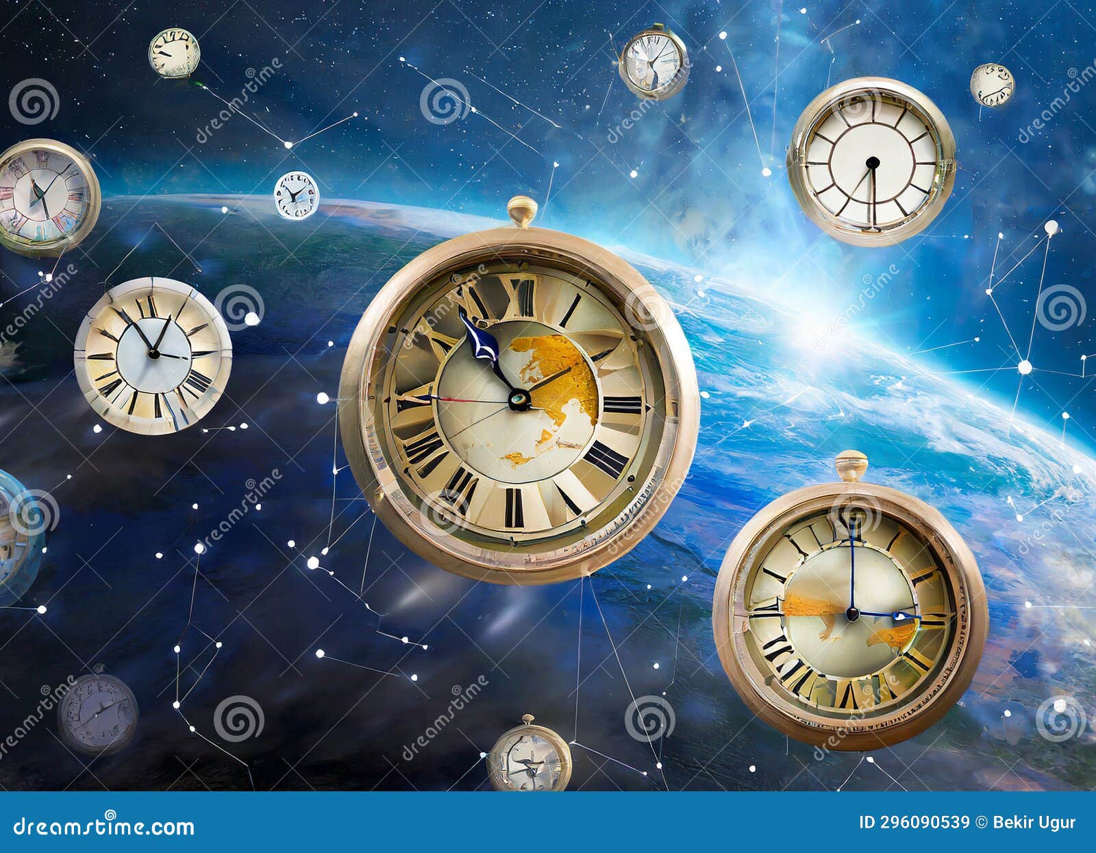 Time and space stock illustration. Illustration of time - 296090539