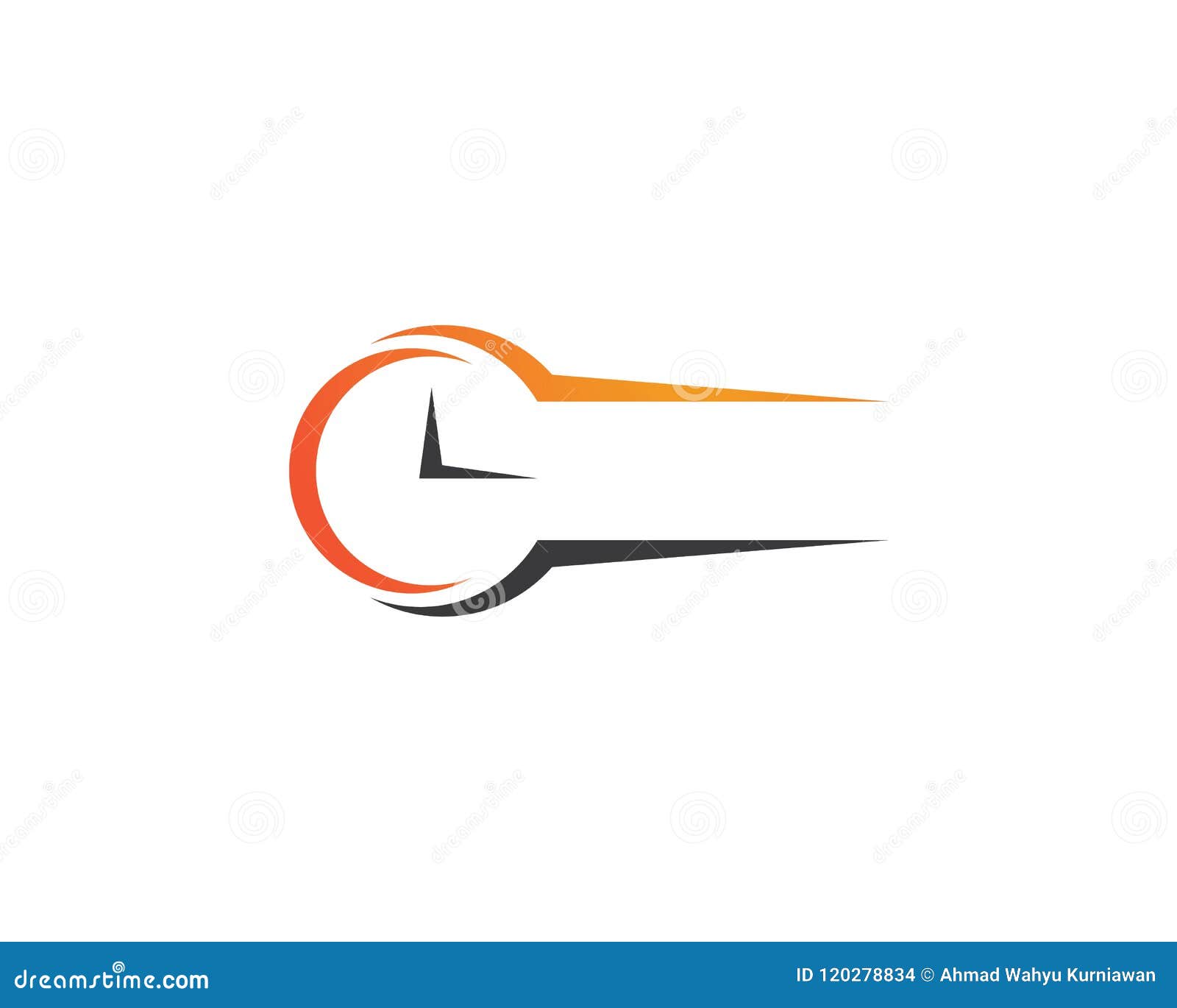 Clock faster logo vector stock vector. Illustration of deadline - 120278834