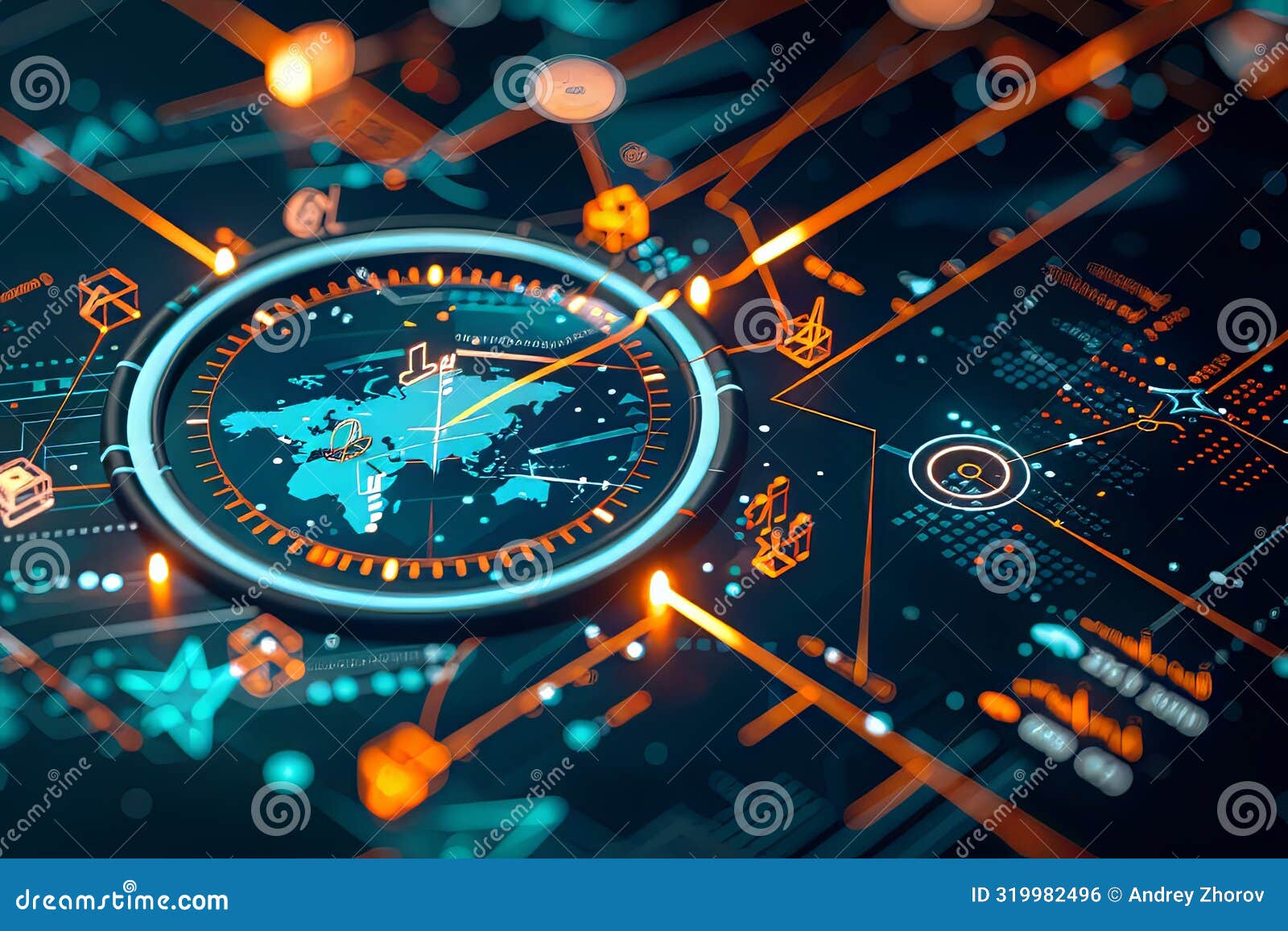 A Clock Featuring a World Map As Its Face, Combining Timekeeping and ...