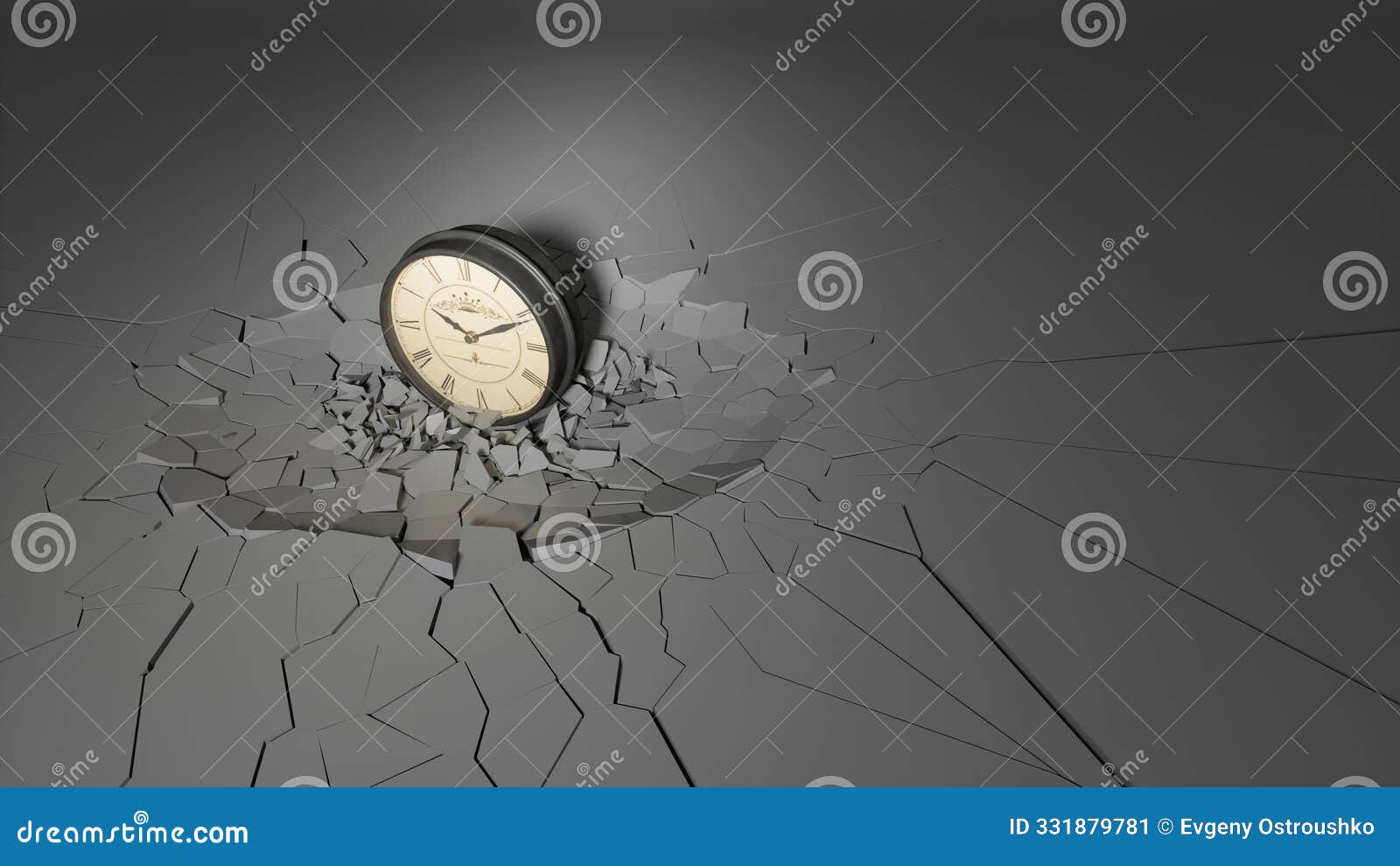 Clock Fell on the Floor and Broke it Stock Illustration - Illustration ...