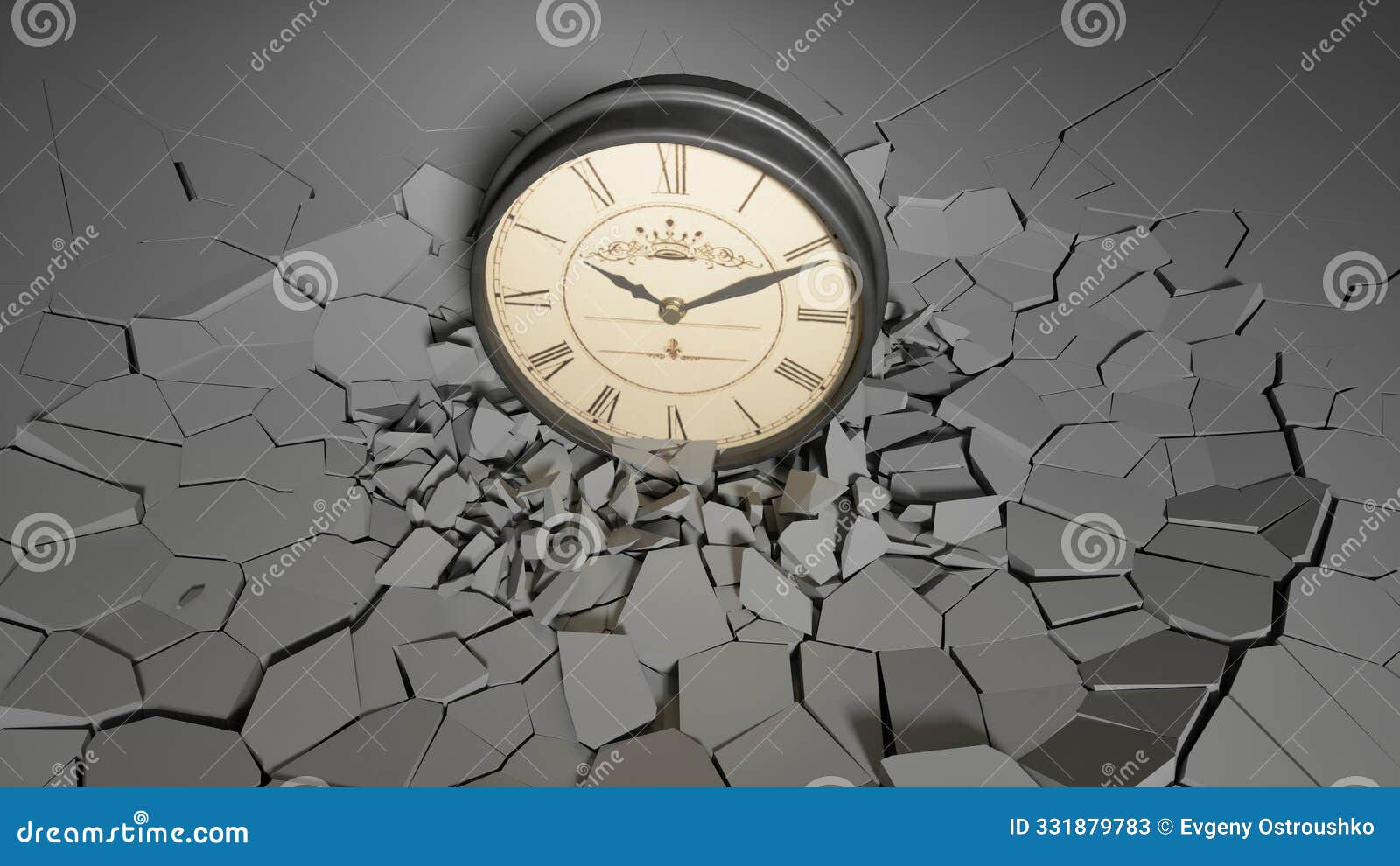 Clock Fell on the Floor and Broke it Stock Illustration - Illustration ...