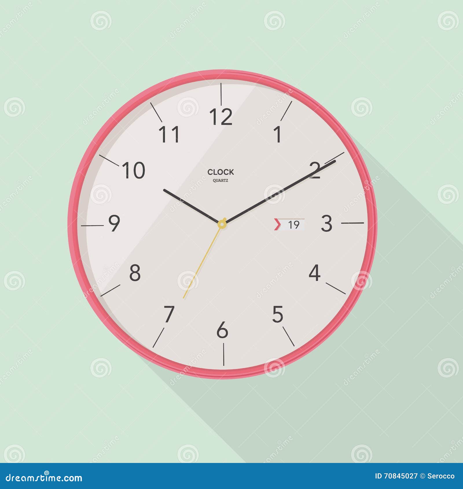 Clock Flat Icon. World Time Concept Stock Vector - Illustration of ...