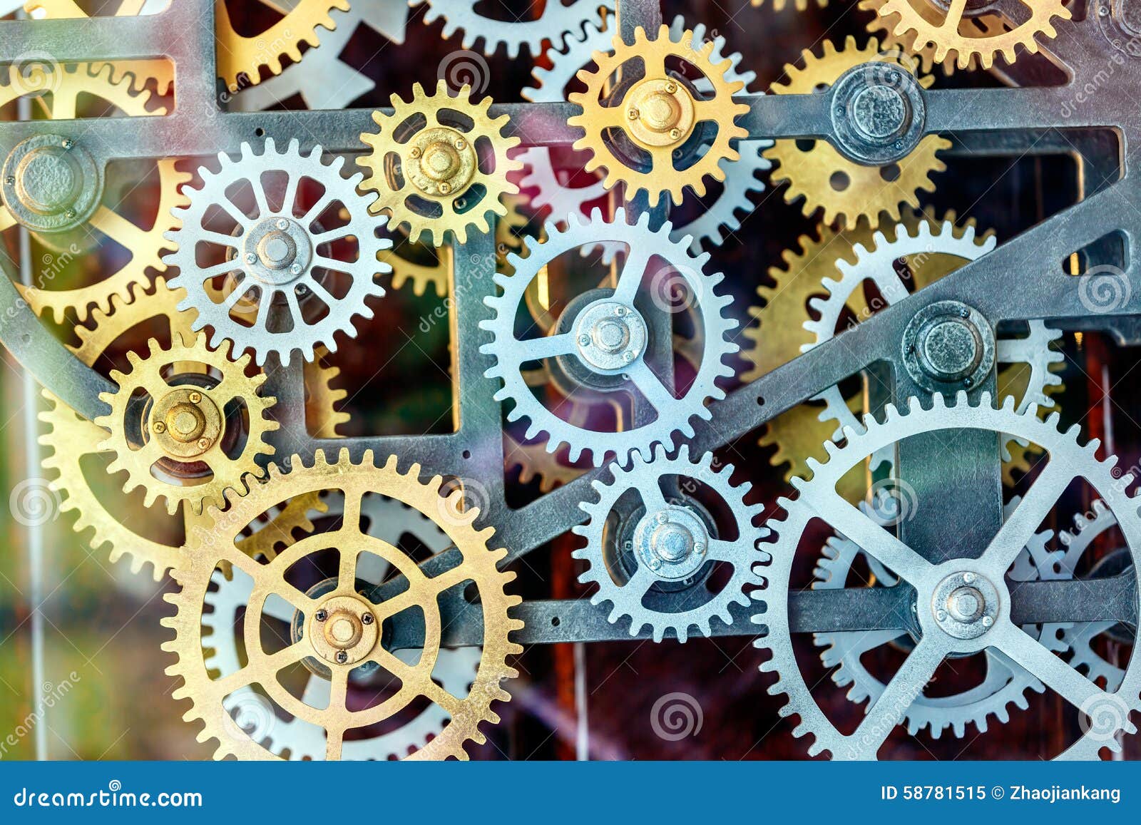 Clock Gears Group Close Shot Stock Image - Image of beautiful ...