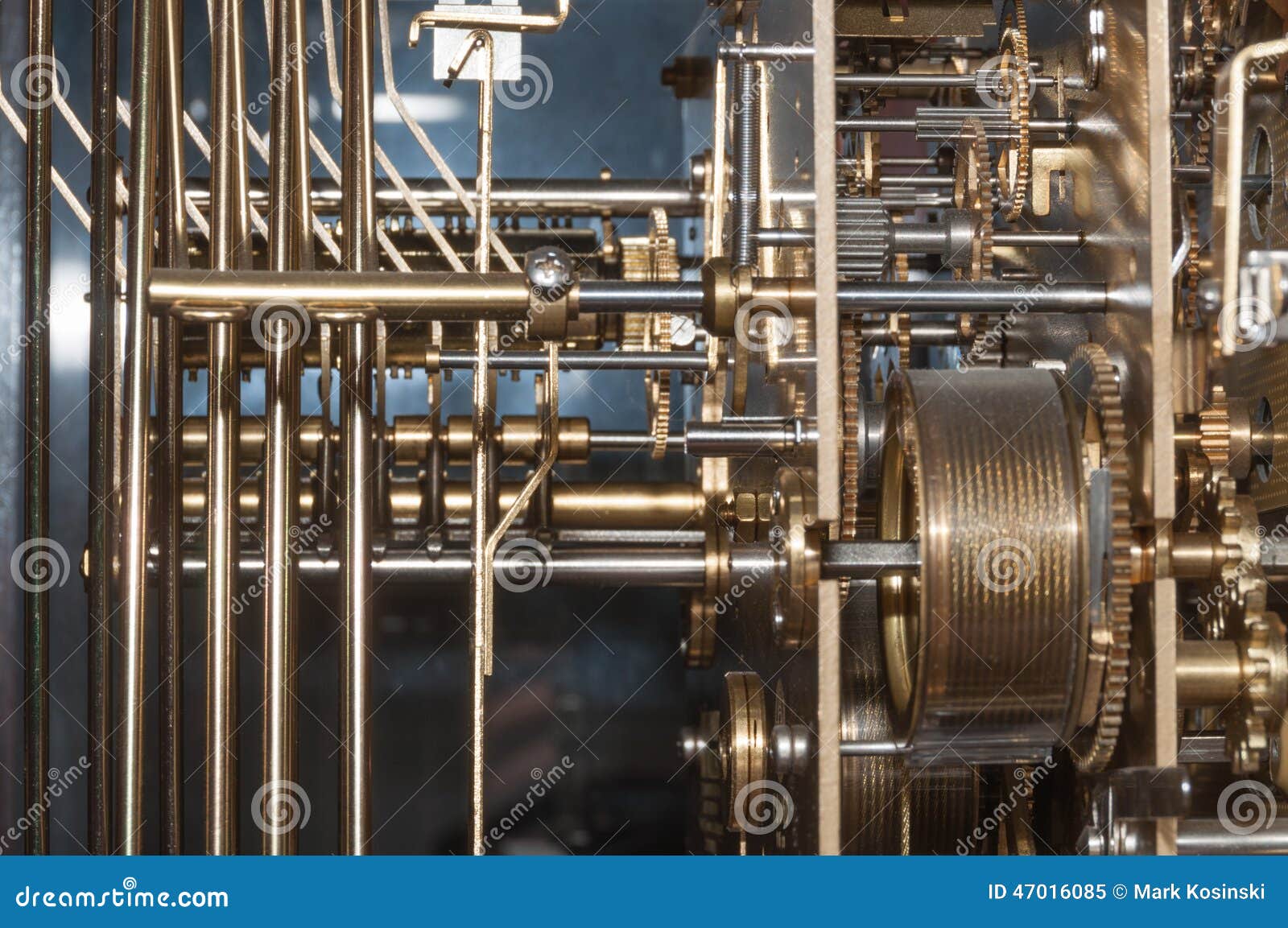 Clock Gears stock image. Image of reflections, bars, cable - 47016085