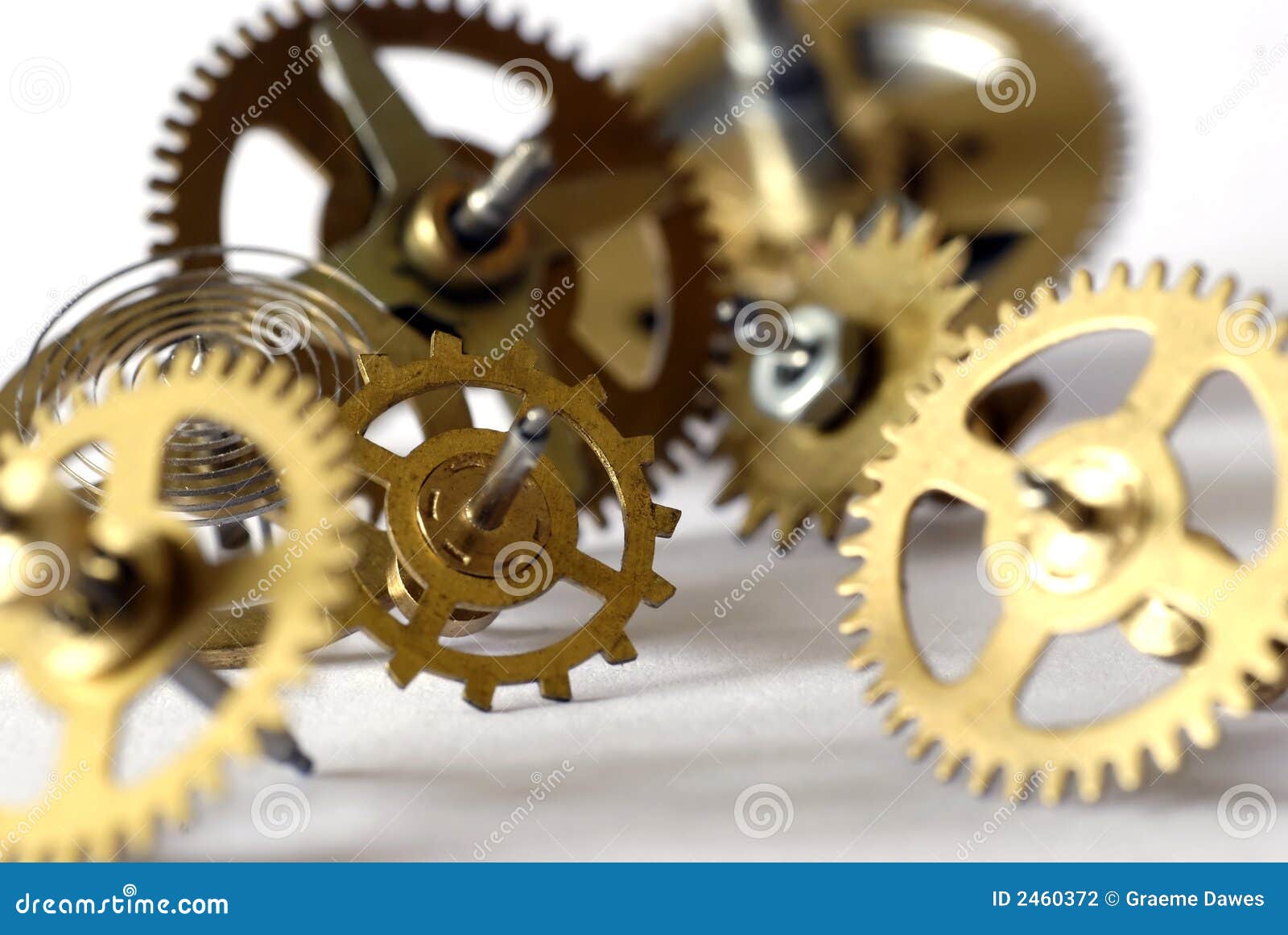 Clock gearwheels stock photo. Image of time, clock, mesh - 2460372