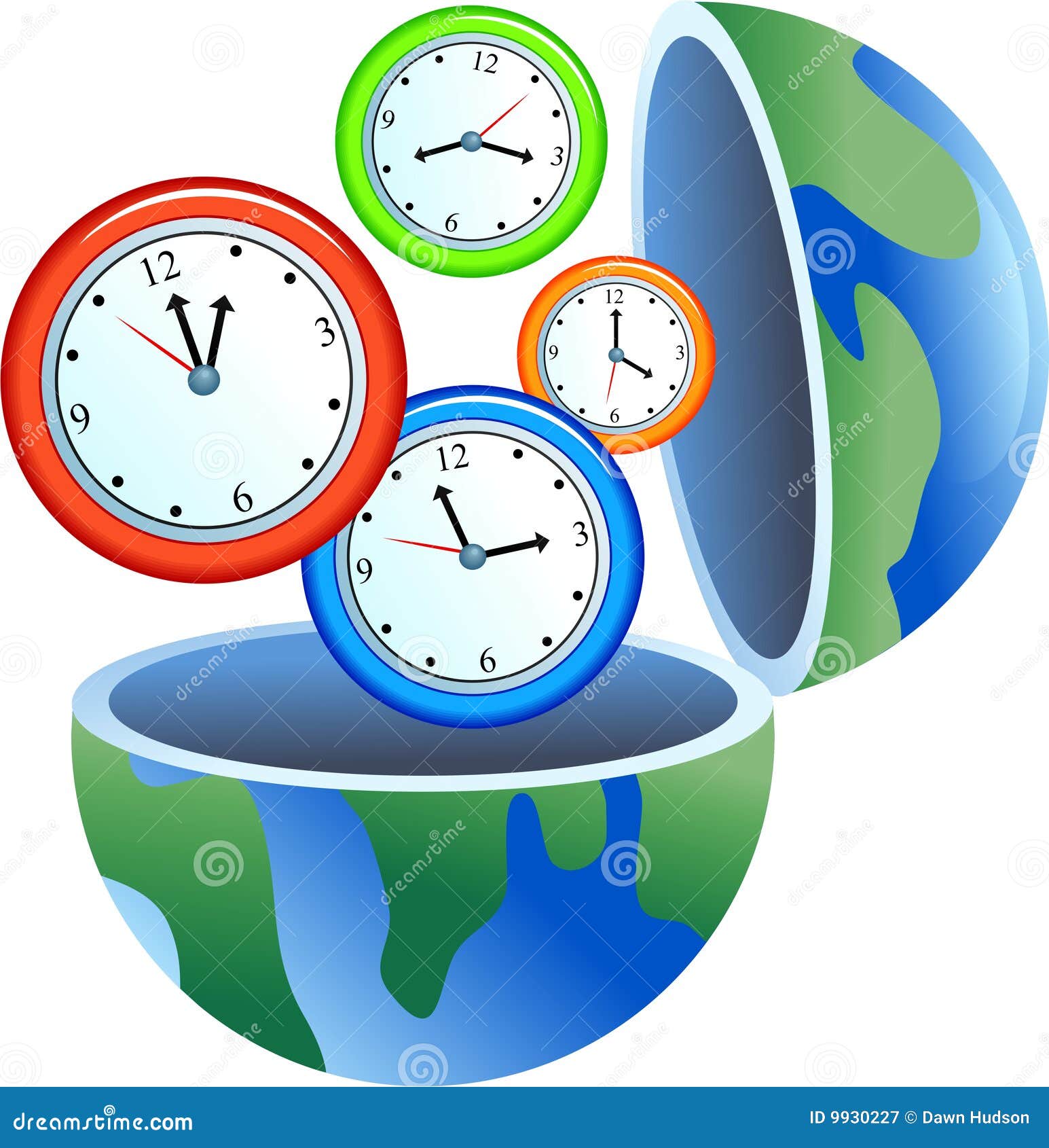 Clock globe stock illustration. Illustration of clock - 9930227
