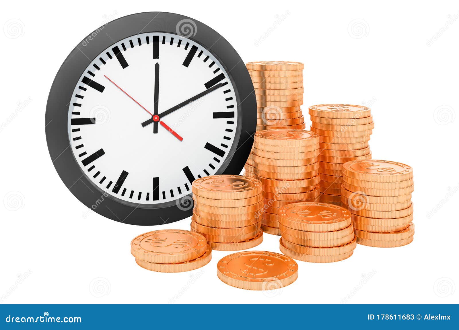 With Clock Golden Eggo On Isolated Image Mascot Vector Illustration ...