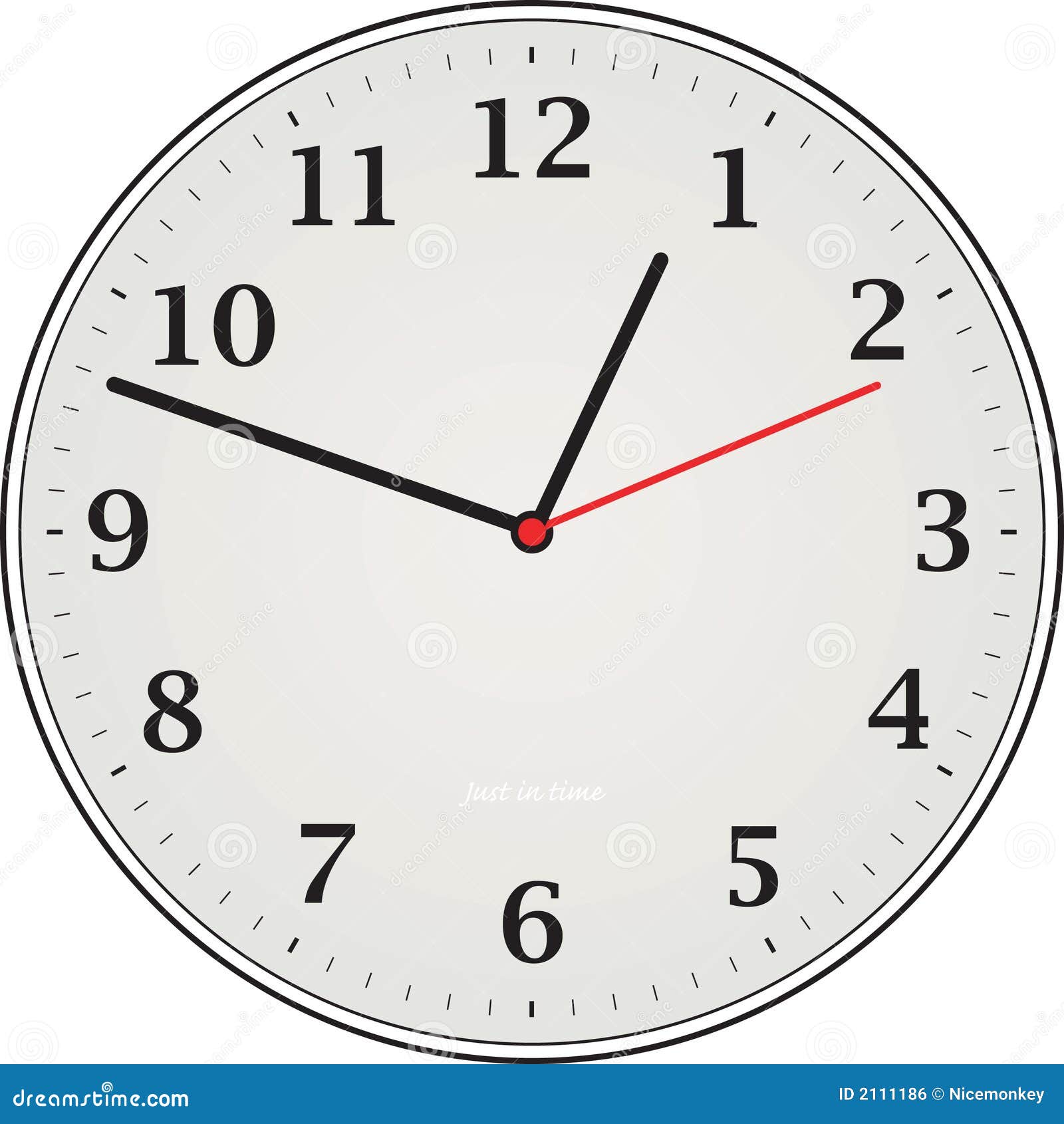 Clock grey stock illustration. Illustration of hour, seconds - 2111186