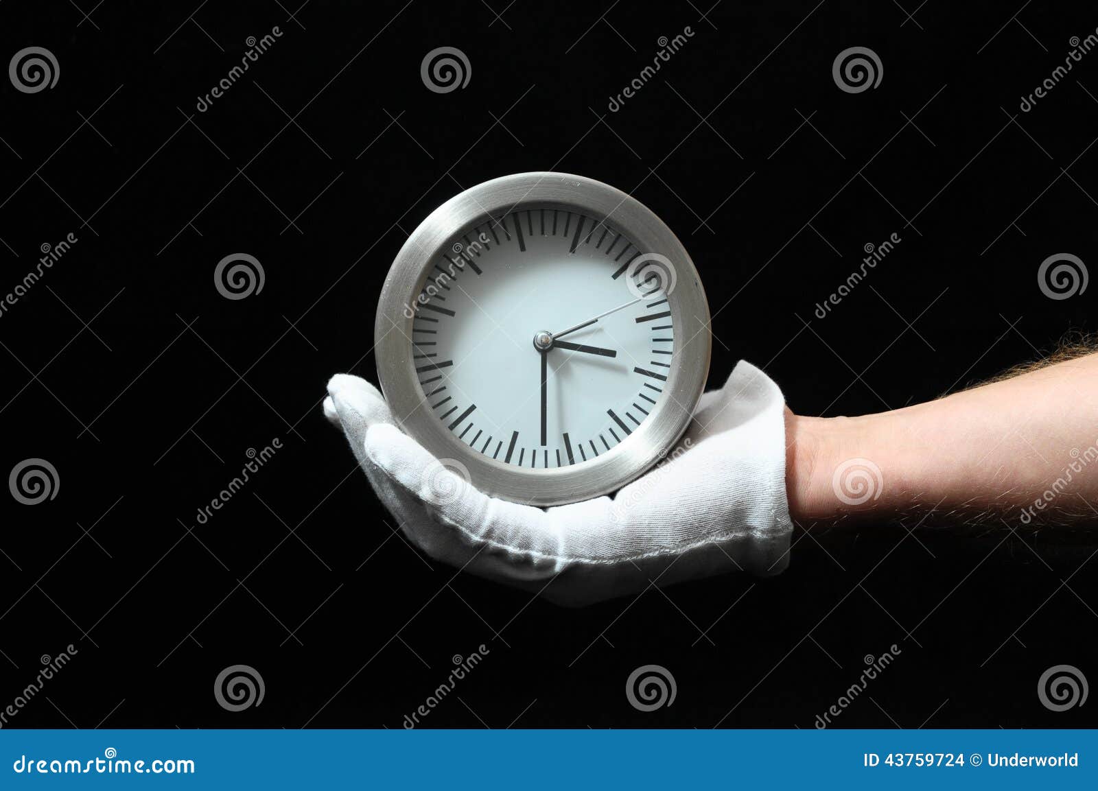 Clock and an Hand stock photo. Image of businessman, watch - 43759724