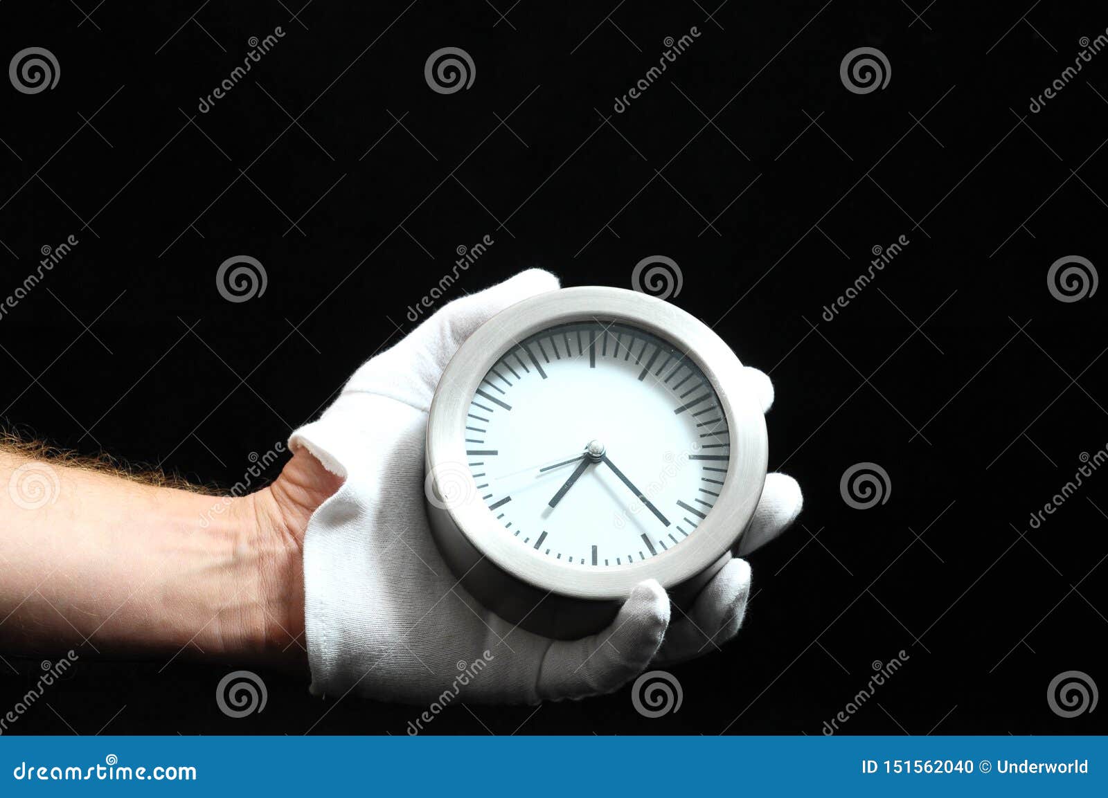 Clock and an Hand stock photo. Image of sleep, competition - 151562040